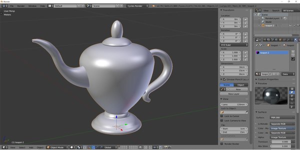 3d teapot 2
