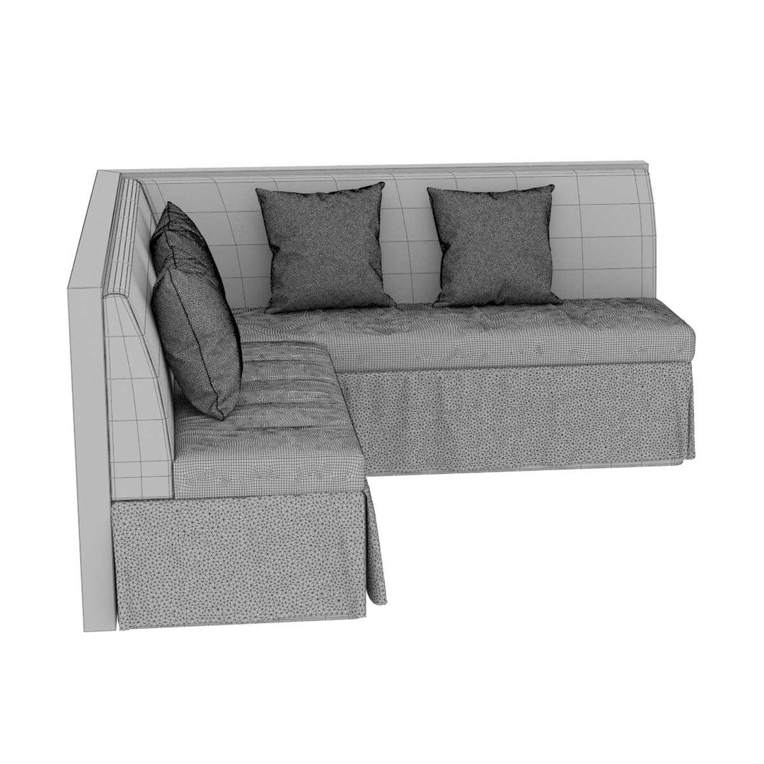 3D Sofa Custom Green Velvet Model - TurboSquid 1666133