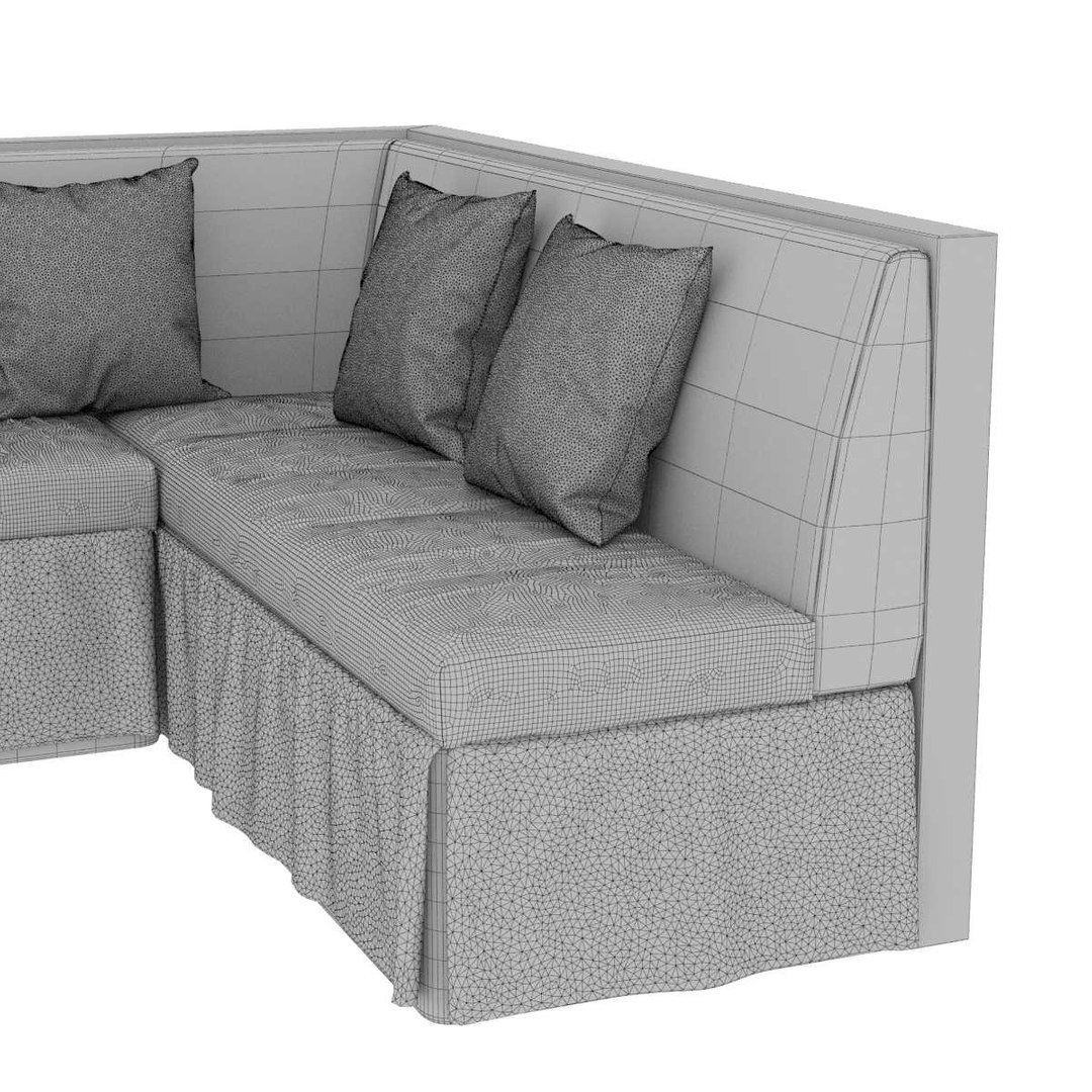 3D Sofa Custom Green Velvet Model - TurboSquid 1666133
