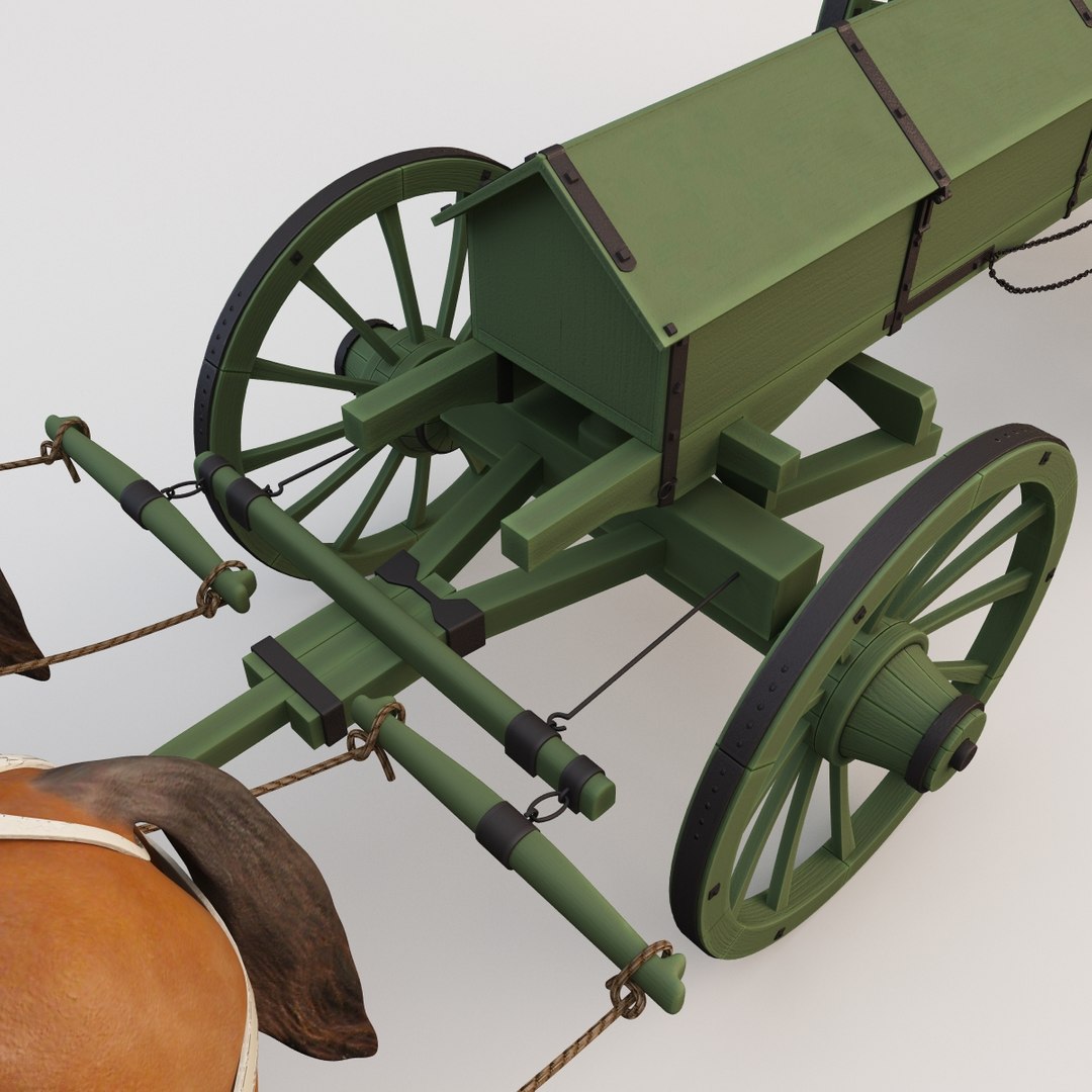 gribeauval caisson horses 3d max