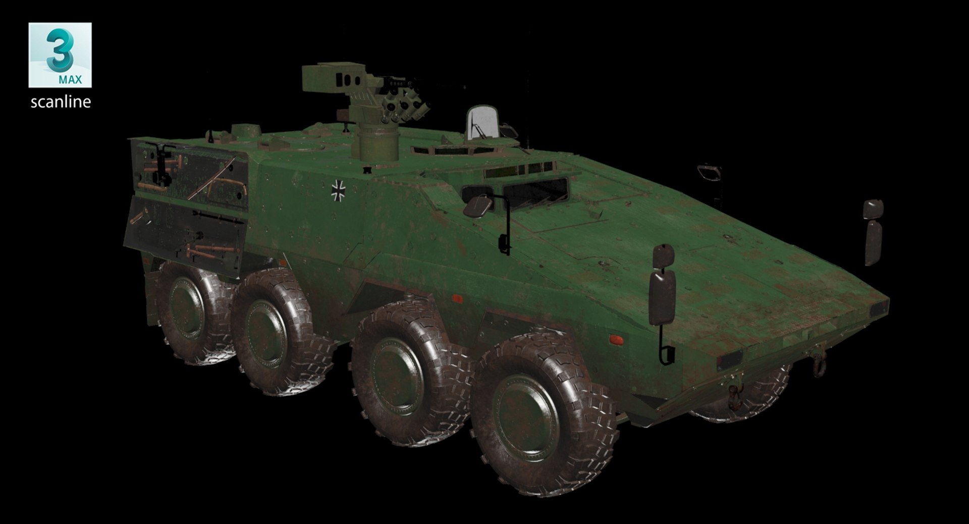3D apc boxer green - TurboSquid 1437276