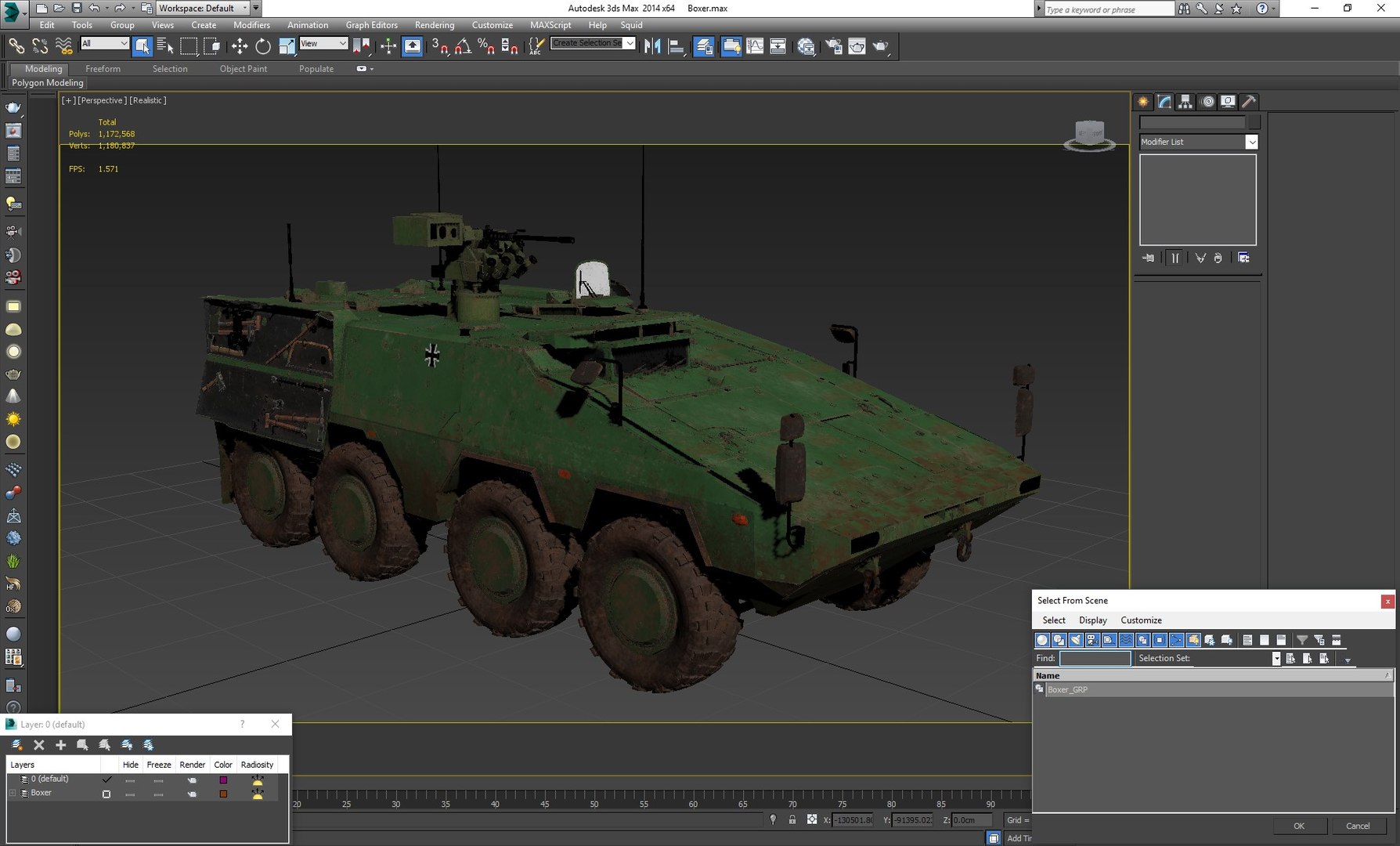 3D apc boxer green - TurboSquid 1437276