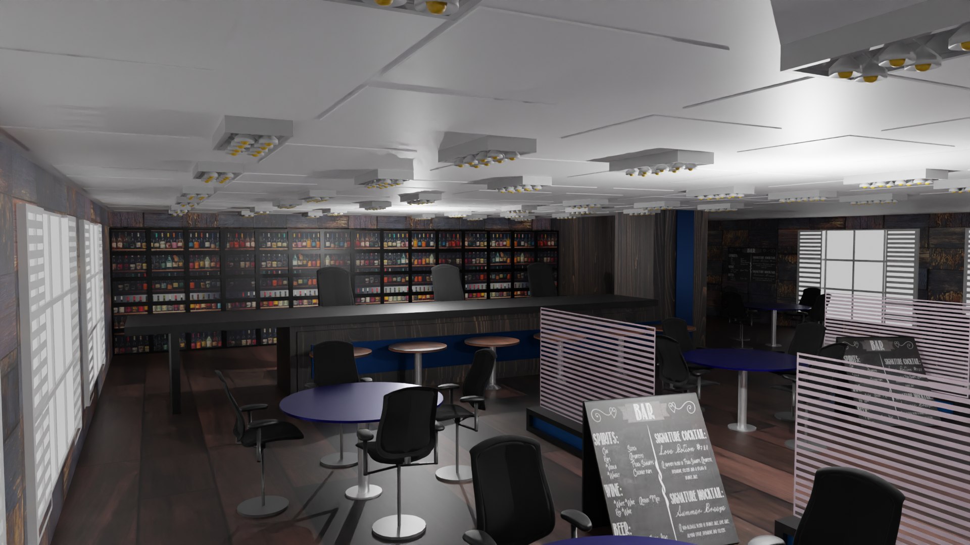 3D Model Bar Interior - TurboSquid 2178814