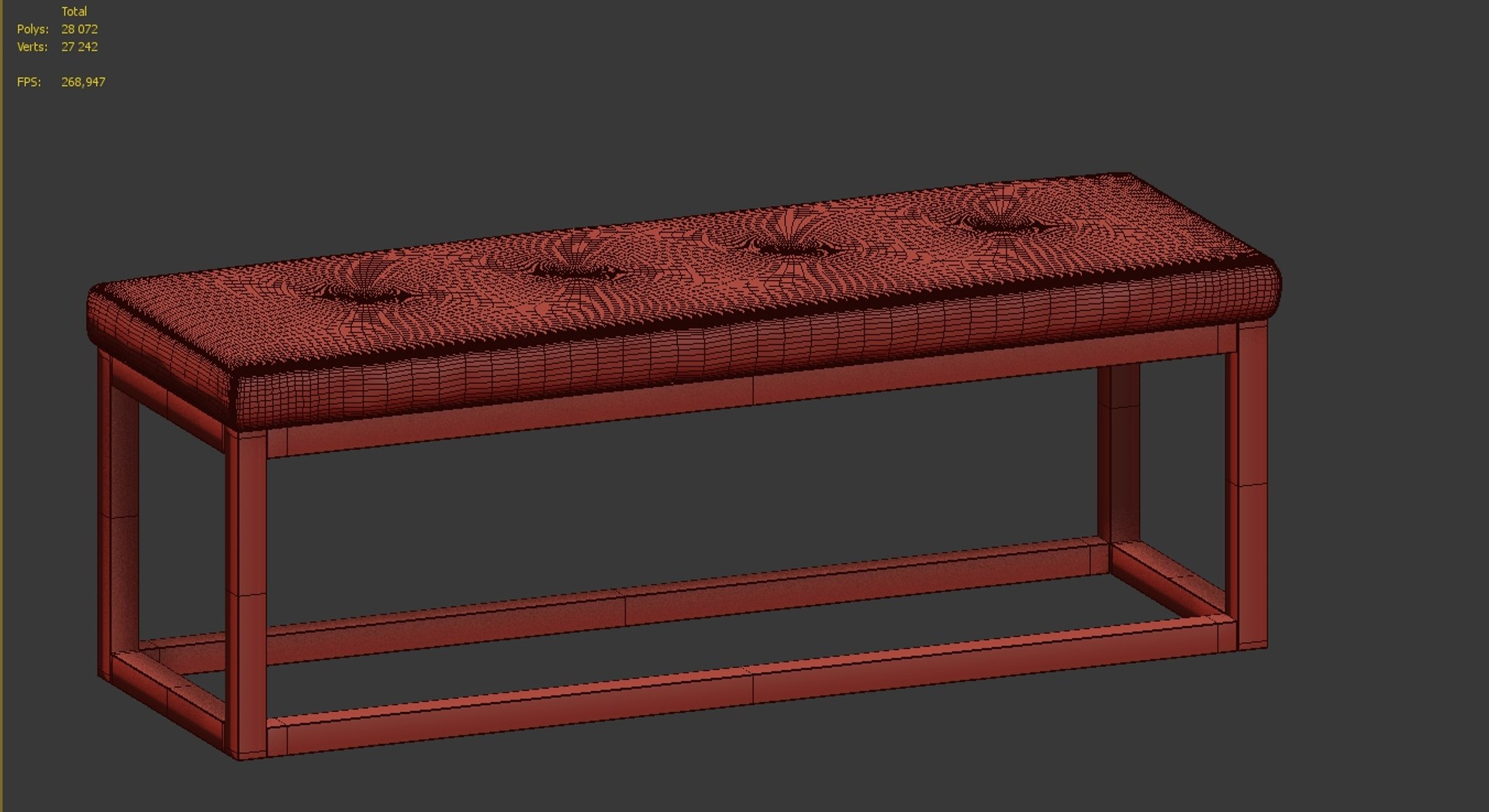 Jamni bench 3D - TurboSquid 1648385