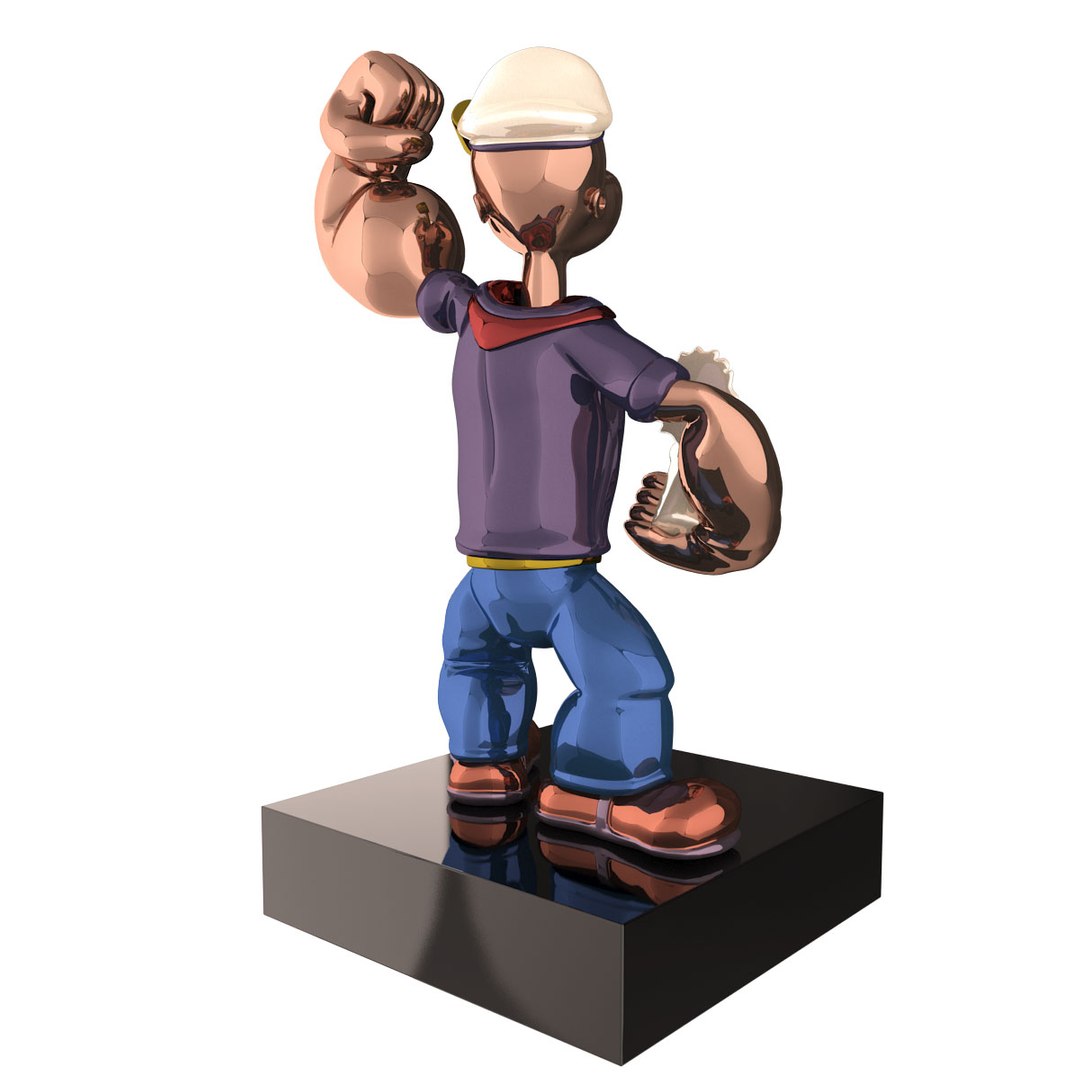 Popeye Sculpture Jeff Koons 3D Model - TurboSquid 1222111