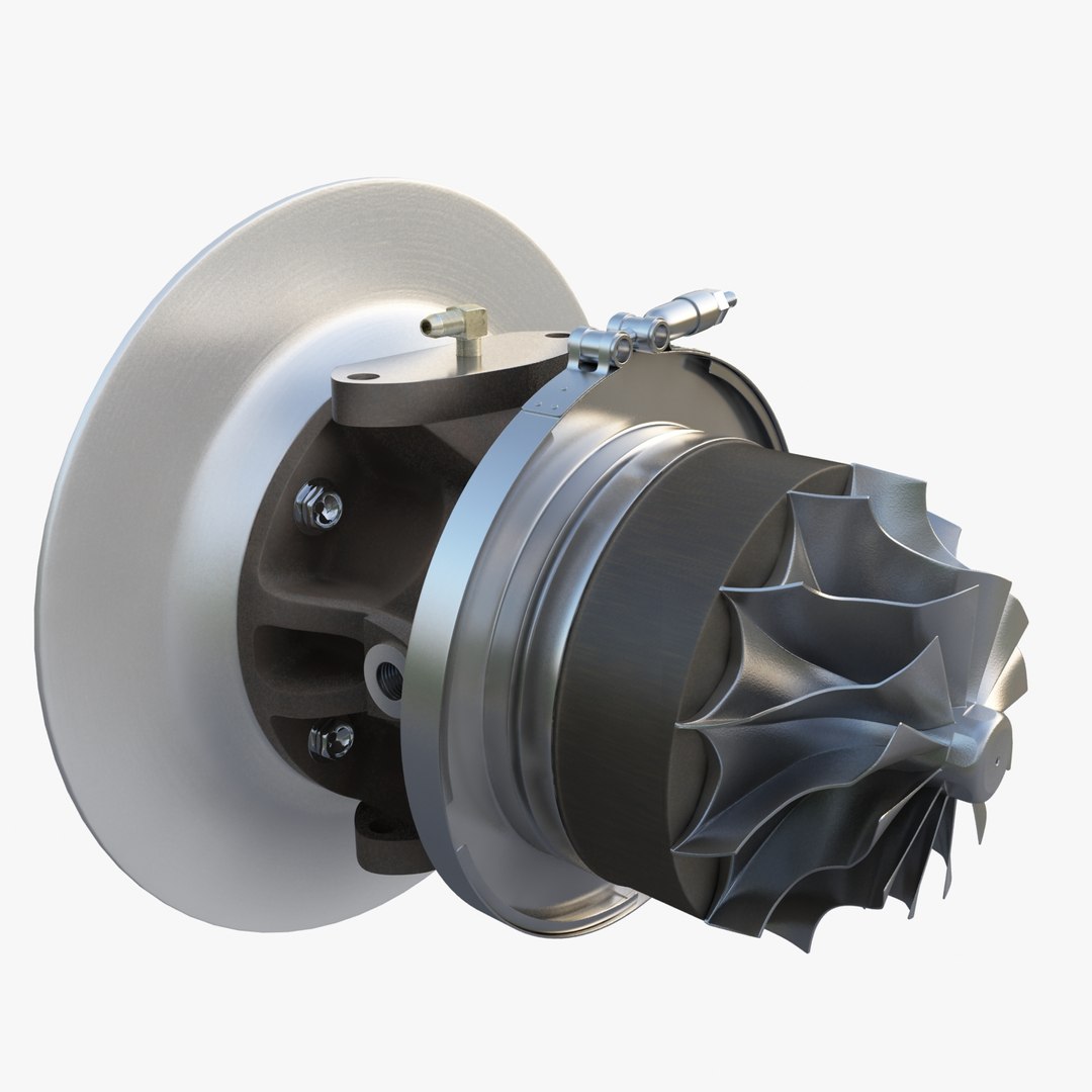 turbocharger compressor wheel 3d max