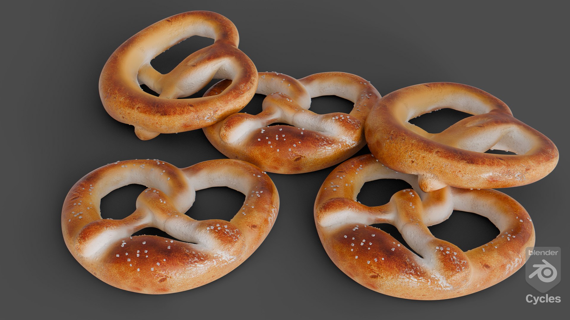 Realisct Pretzel 3D Model - TurboSquid 1386156