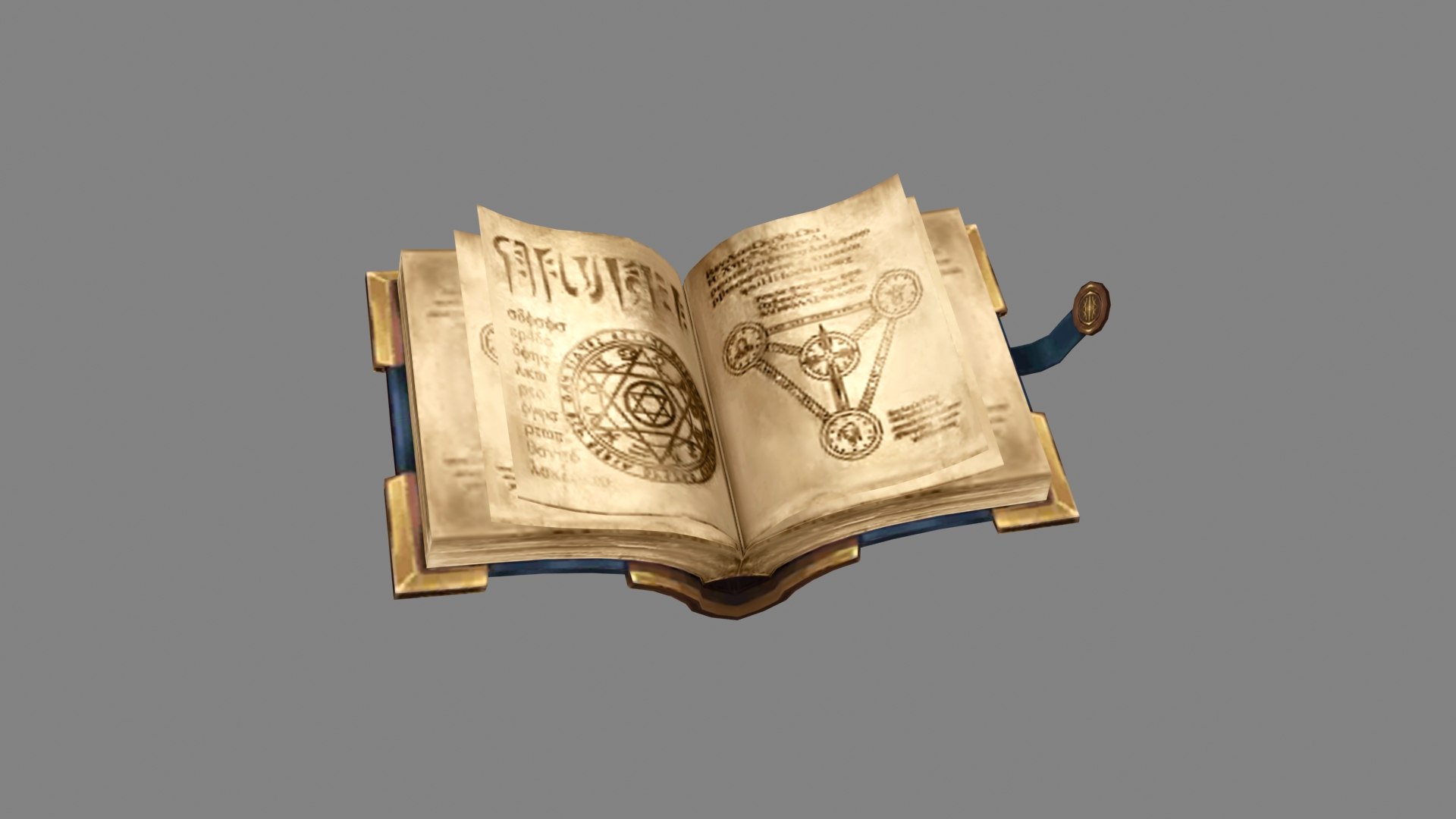 3D The Book Of Magic Low-poly Model - TurboSquid 2114620