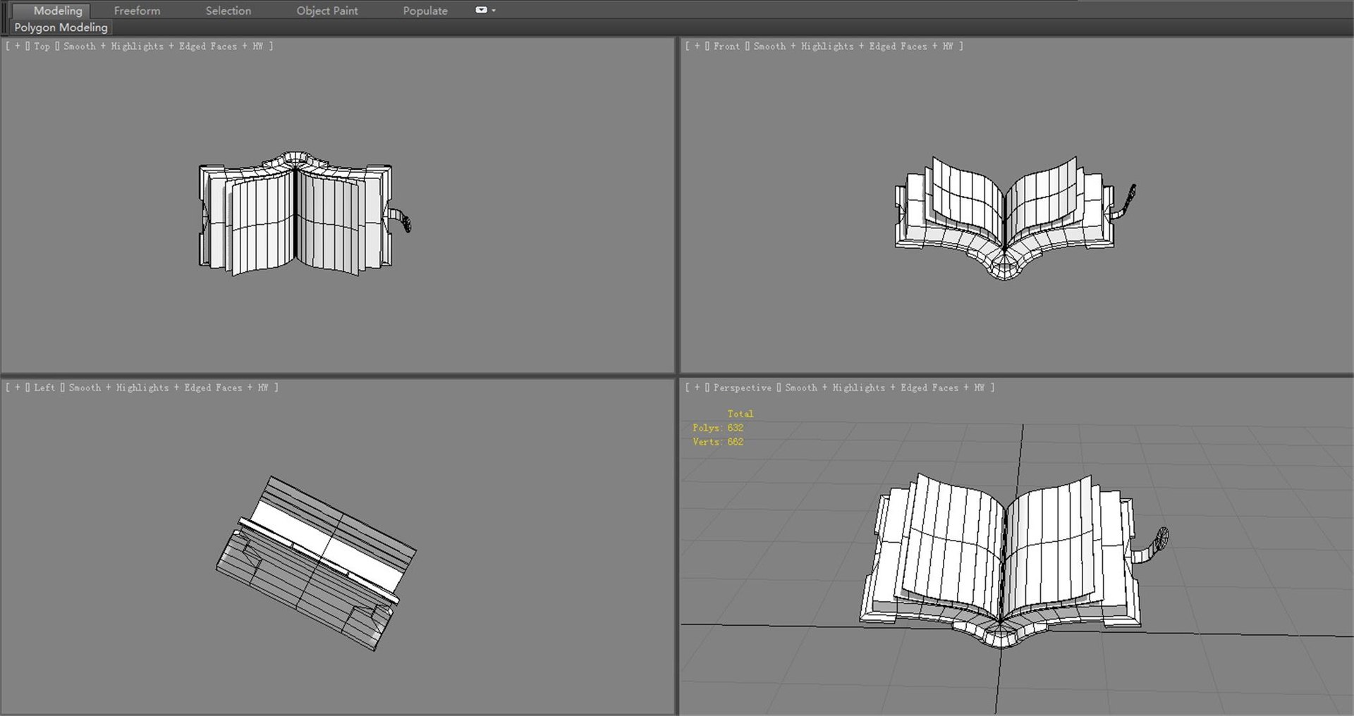 3D The Book Of Magic Low-poly Model - TurboSquid 2114620