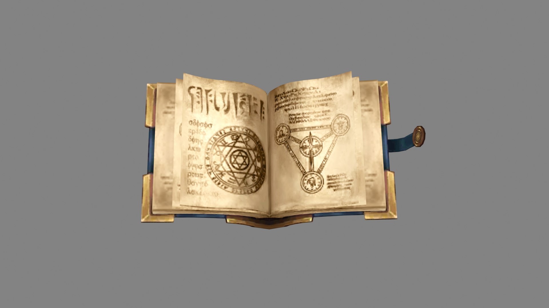 3D The Book Of Magic Low-poly Model - TurboSquid 2114620