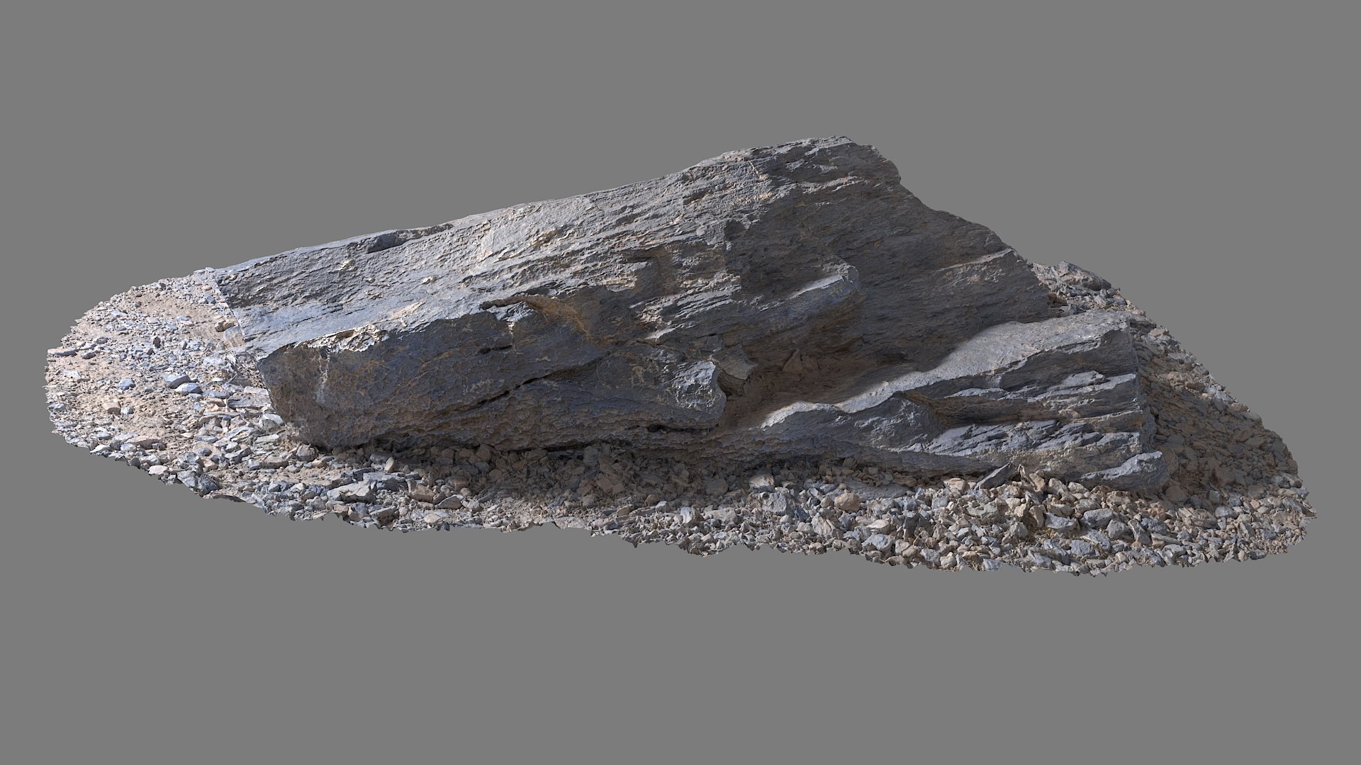 3D Assembly Ground Rock 37 Model - TurboSquid 2003884