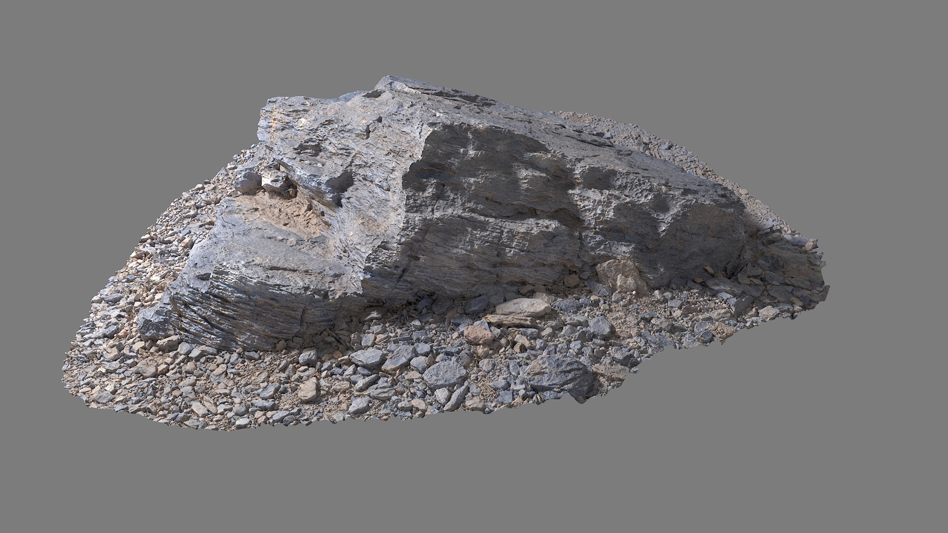 3D Assembly Ground Rock 37 Model - TurboSquid 2003884