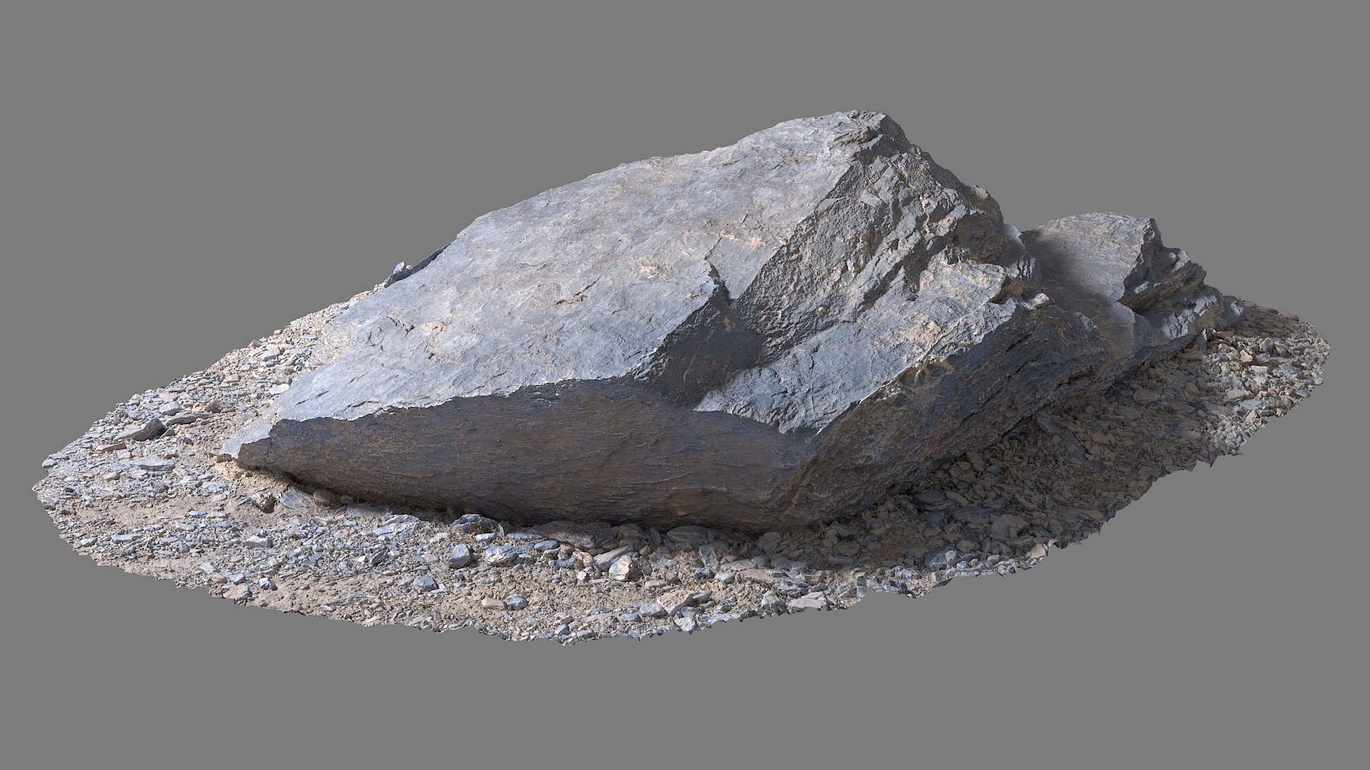 3D Assembly Ground Rock 37 Model - TurboSquid 2003884