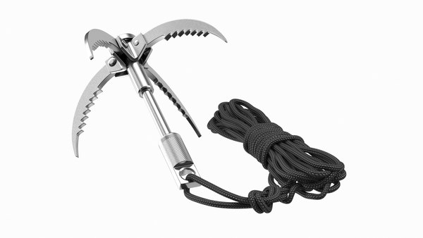 3D Folding Grappling Hook with Ropes Collection - TurboSquid 2049500
