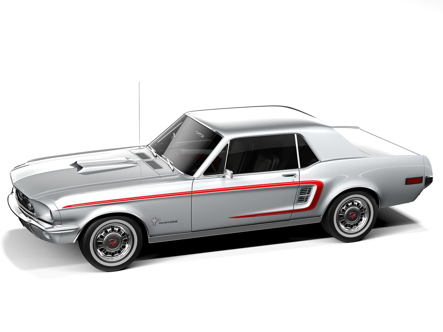 3D Model Ford Mustang Coupe 1967 - TurboSquid 2224180