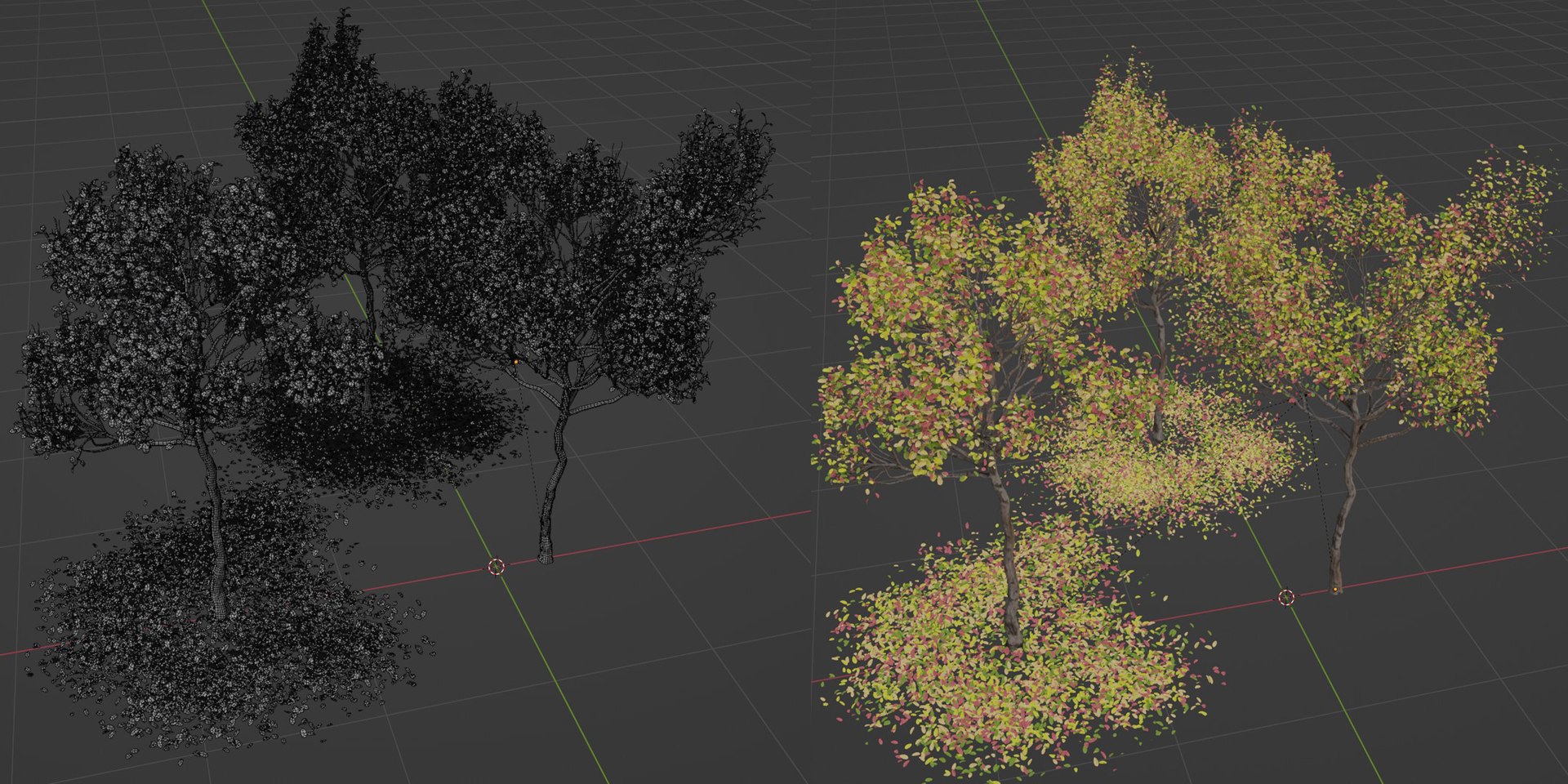 3D Autumn trees collection vol 32-Blender model - TurboSquid 2111551