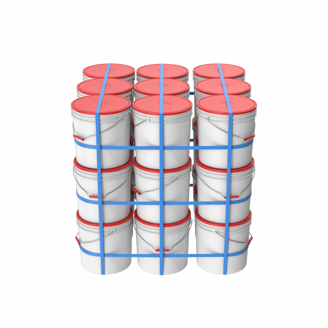 3D Model Stack Of Plastic Paint Buckets - TurboSquid 2094148