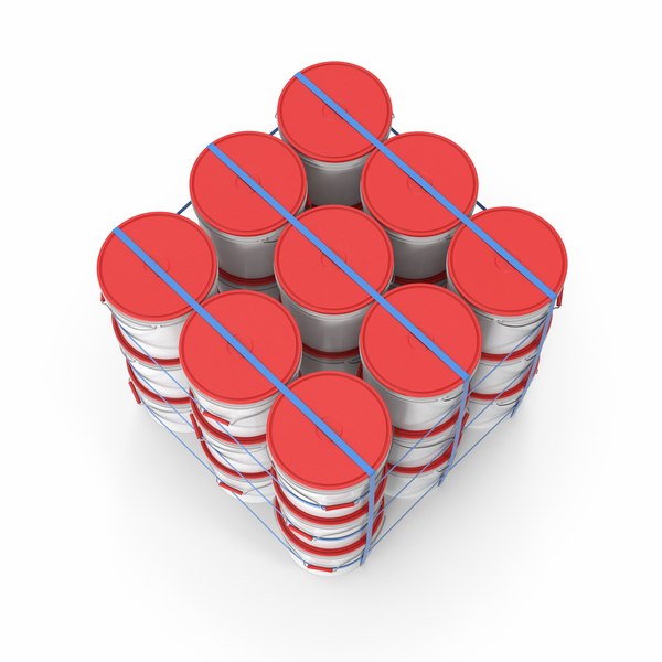 modelo 3d Stack Of Plastic Paint Buckets - TurboSquid 2094148