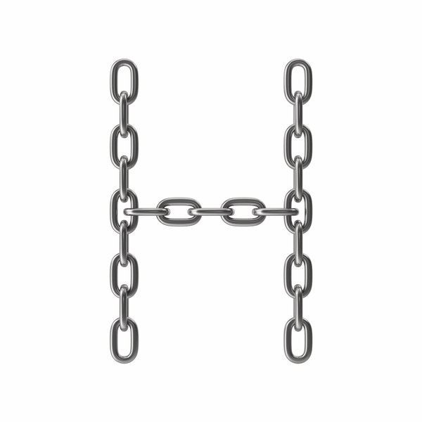 modelo 3d Chain Letters Alphabet Collection - TurboSquid 2031533
