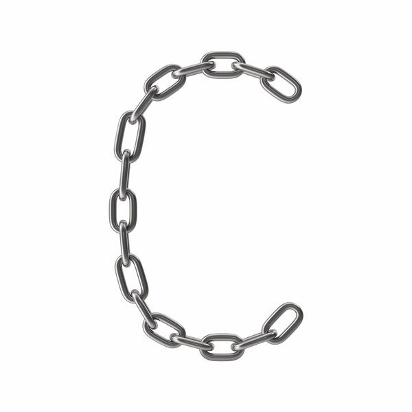Chain Letters Alphabet Collection 3D 모델 - TurboSquid 2031533