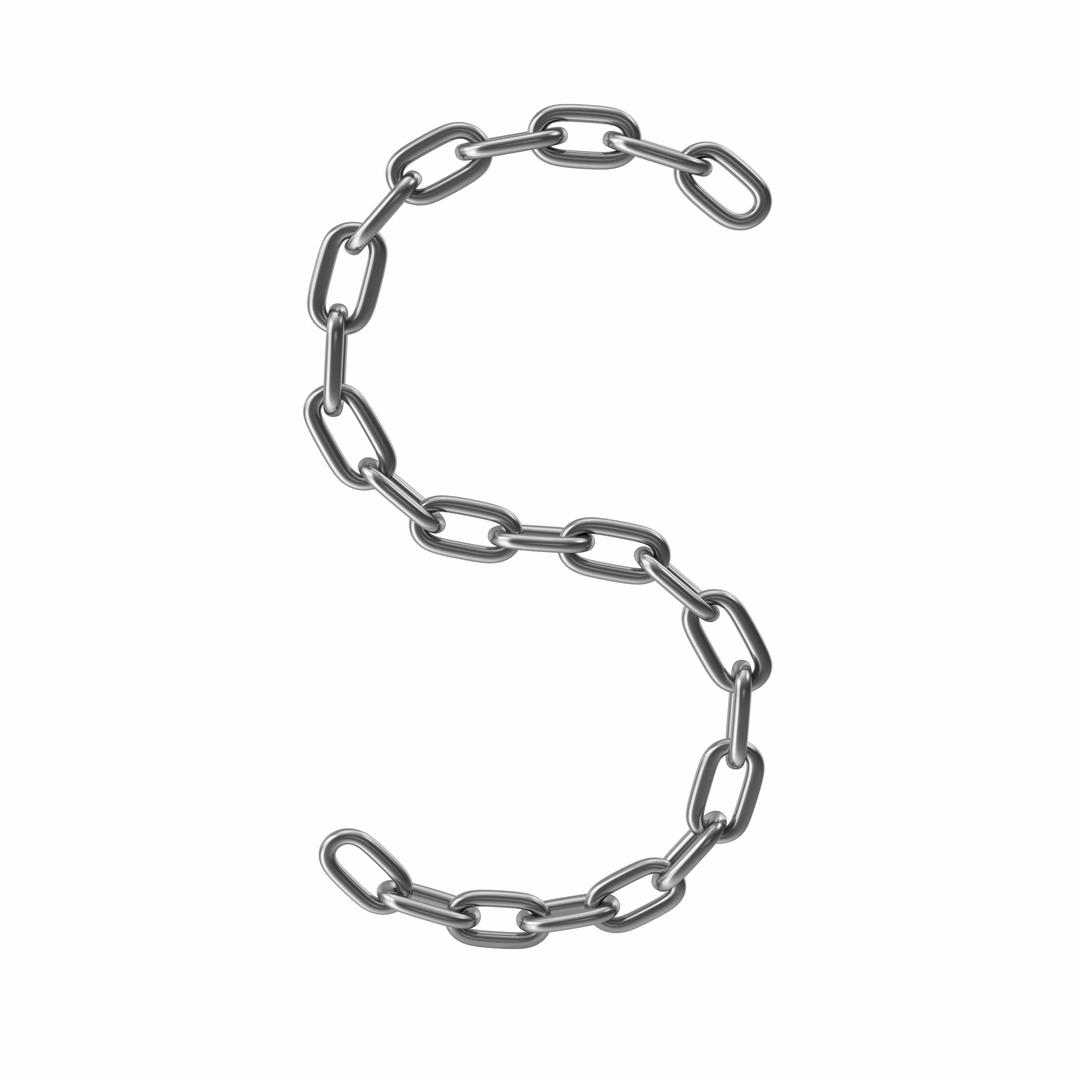 modelo 3d Chain Letters Alphabet Collection - TurboSquid 2031533