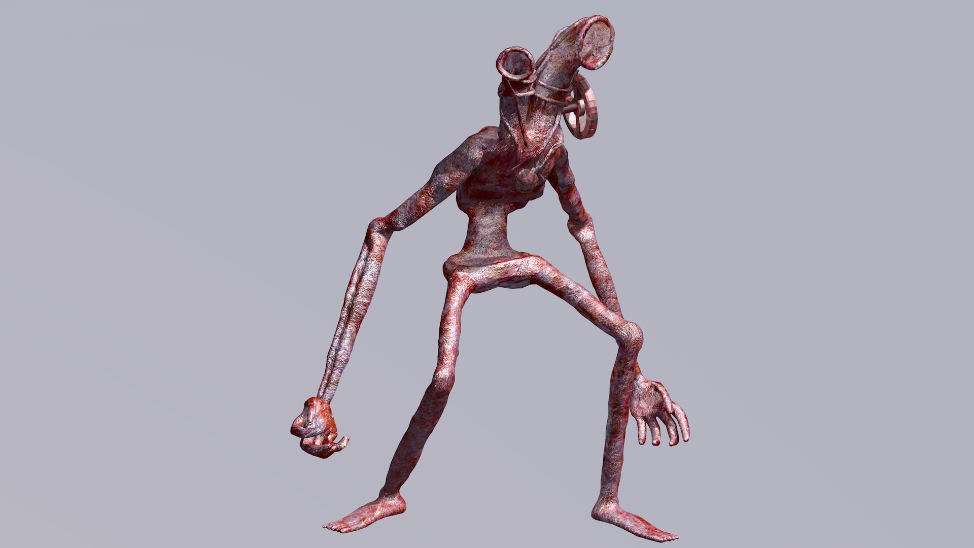 3D 3D Low Poly Pipe Head Character - TurboSquid 1719575