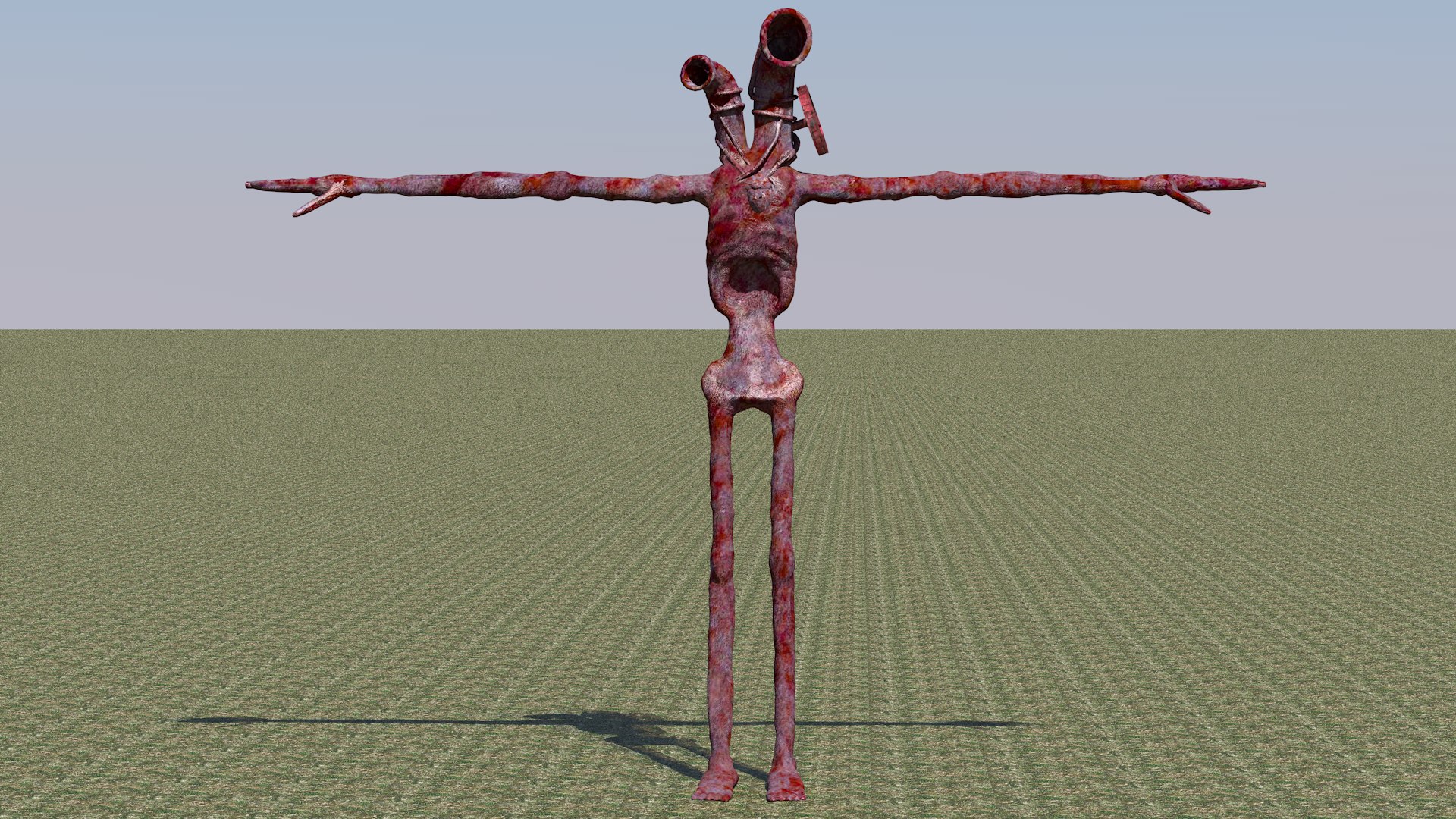 3D 3D Low Poly Pipe Head Character - TurboSquid 1719575