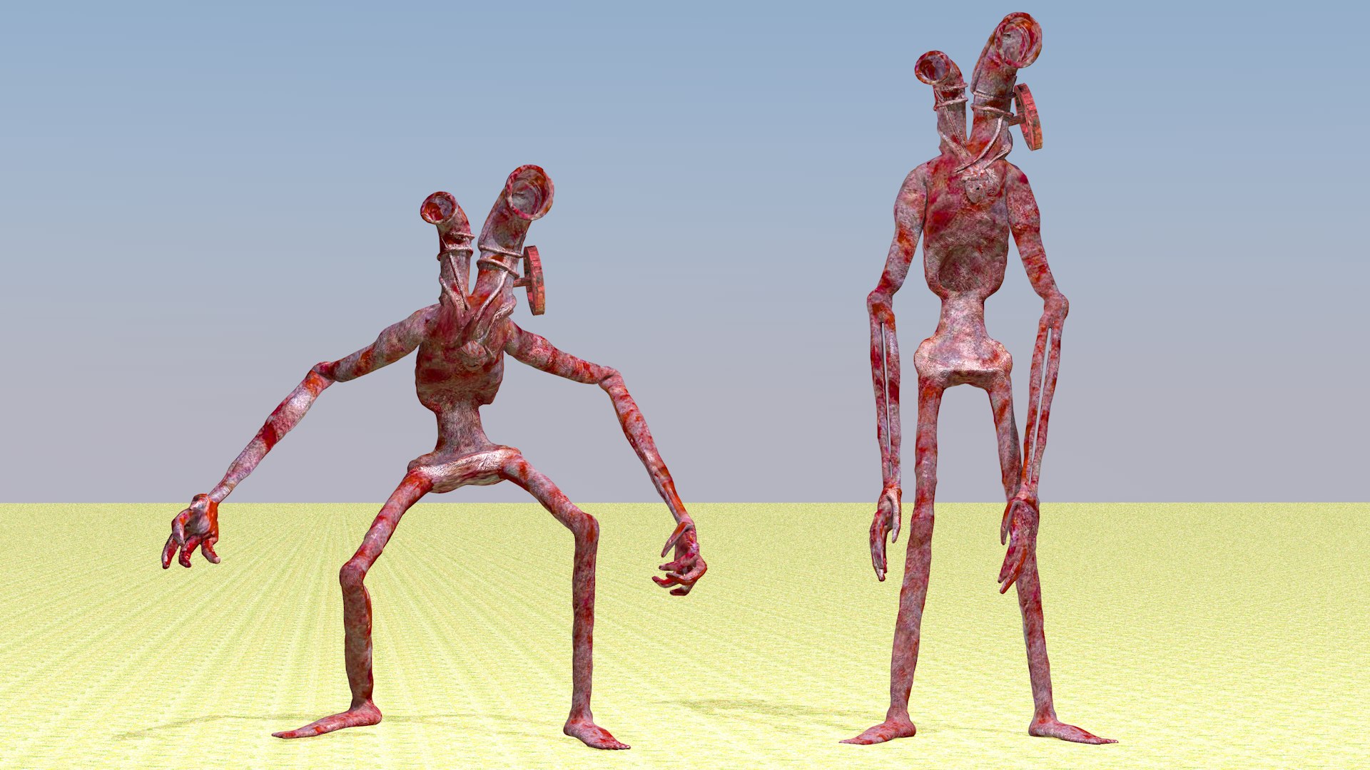 3D 3D Low Poly Pipe Head Character - TurboSquid 1719575