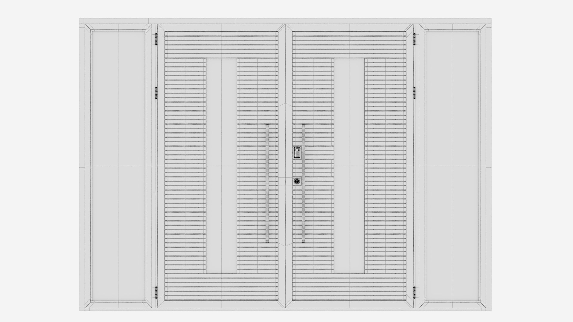 3D Aluminium Door 61 - TurboSquid 2016655