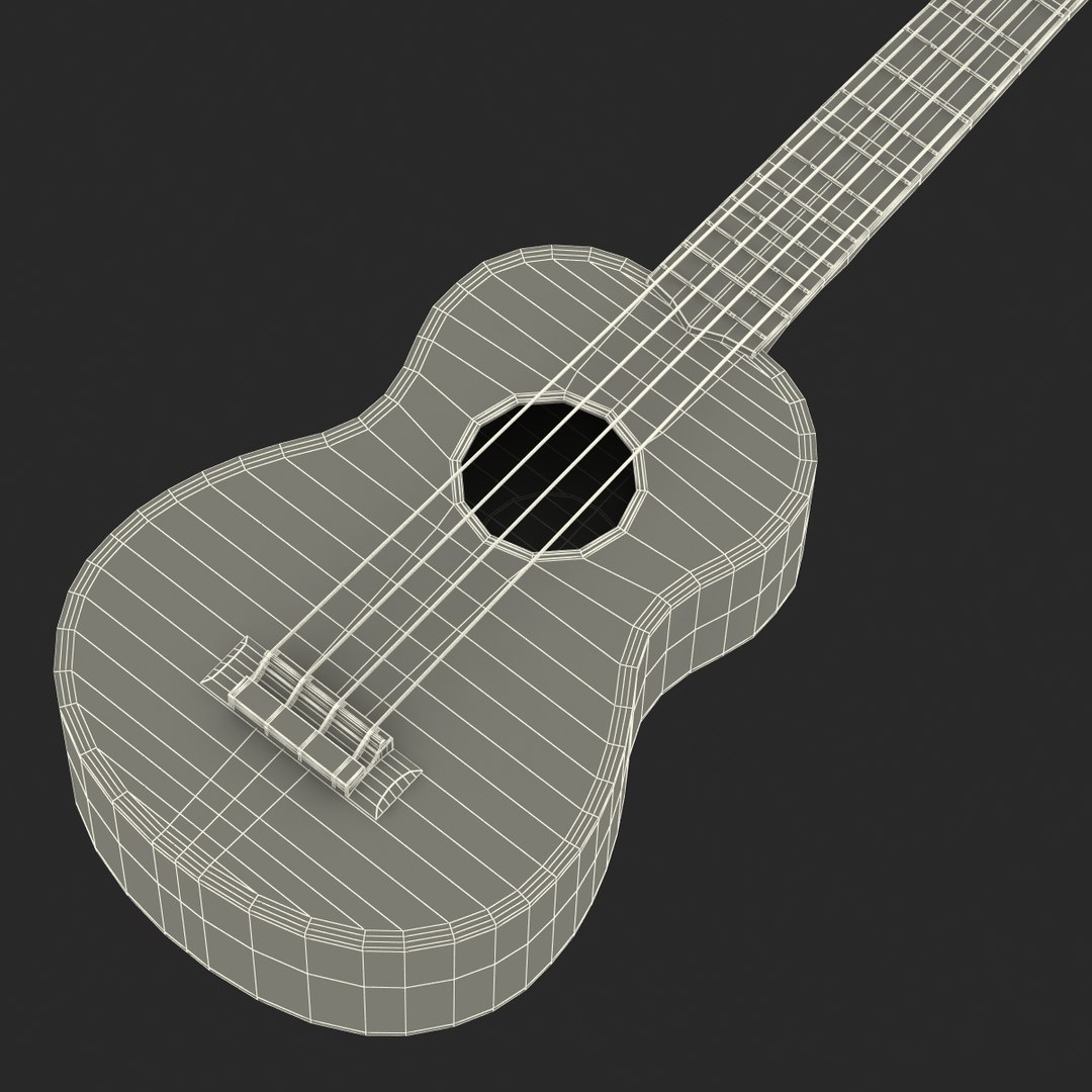 3d ukulele generic model