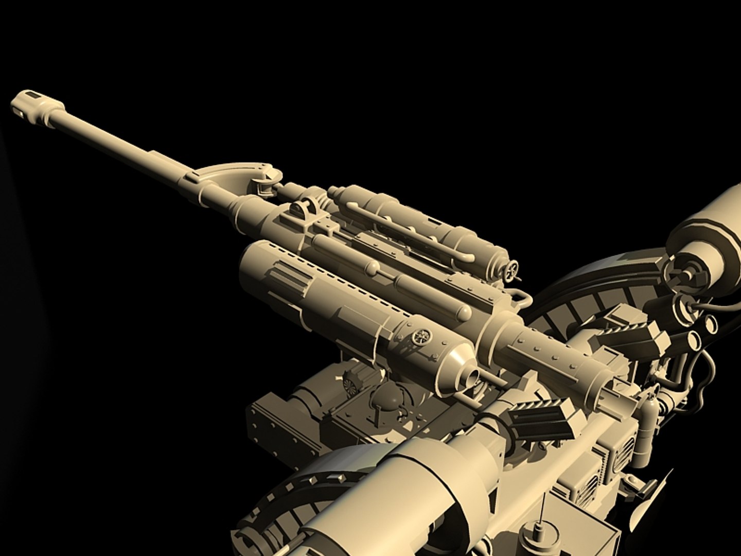 Military Robot Artillery 3d Model