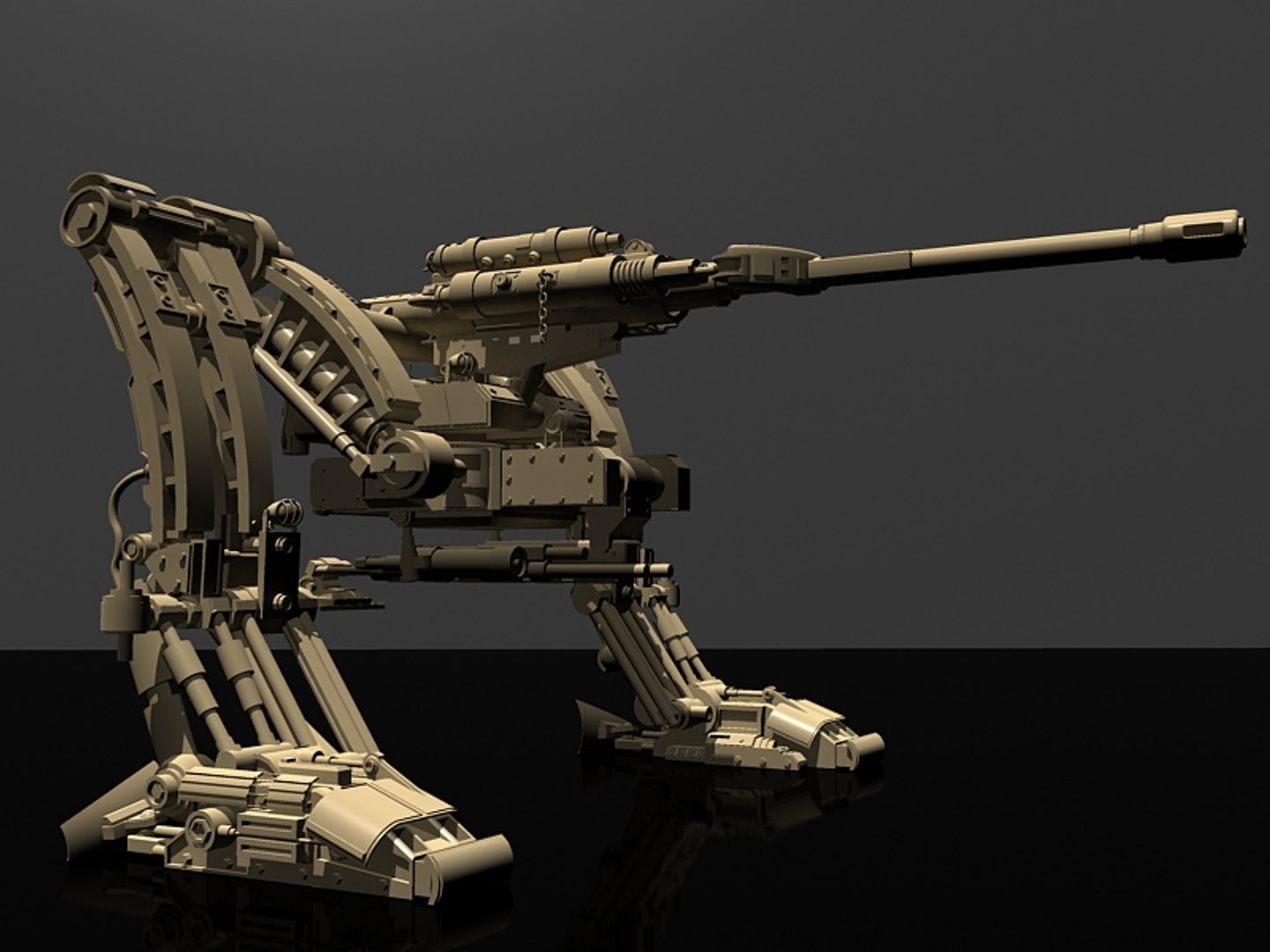 Military Robot Artillery 3d Model