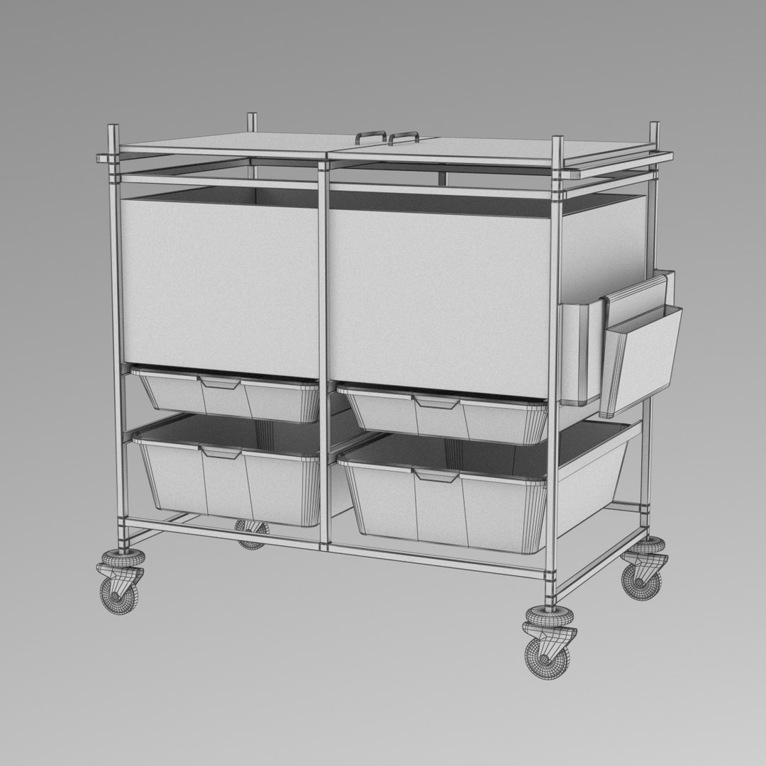 Realistic medical cart 3D model - TurboSquid 1198555