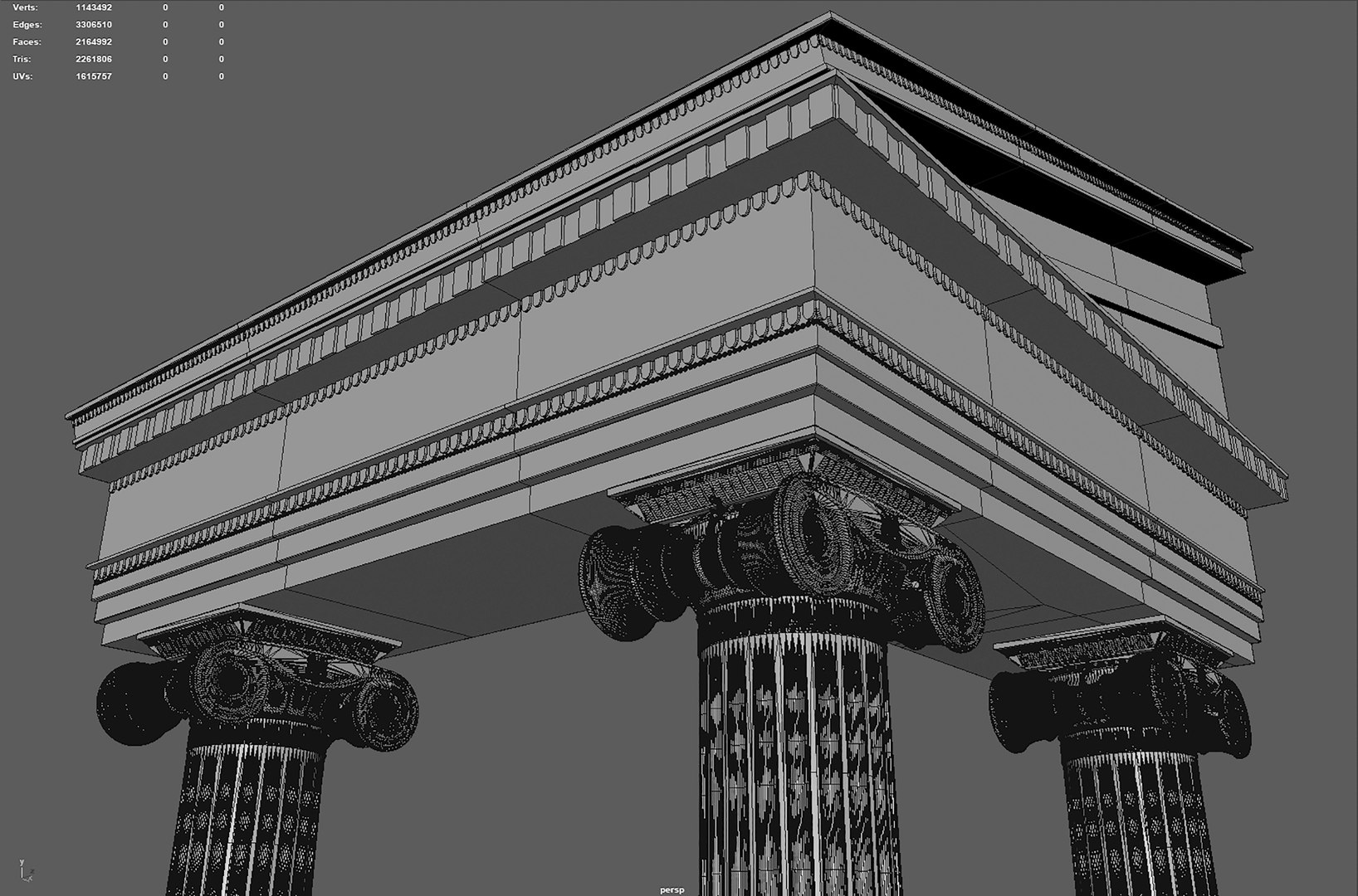Ancient Ionic Columns Ruins - 3D Printable Model 3D Model - TurboSquid 2367876