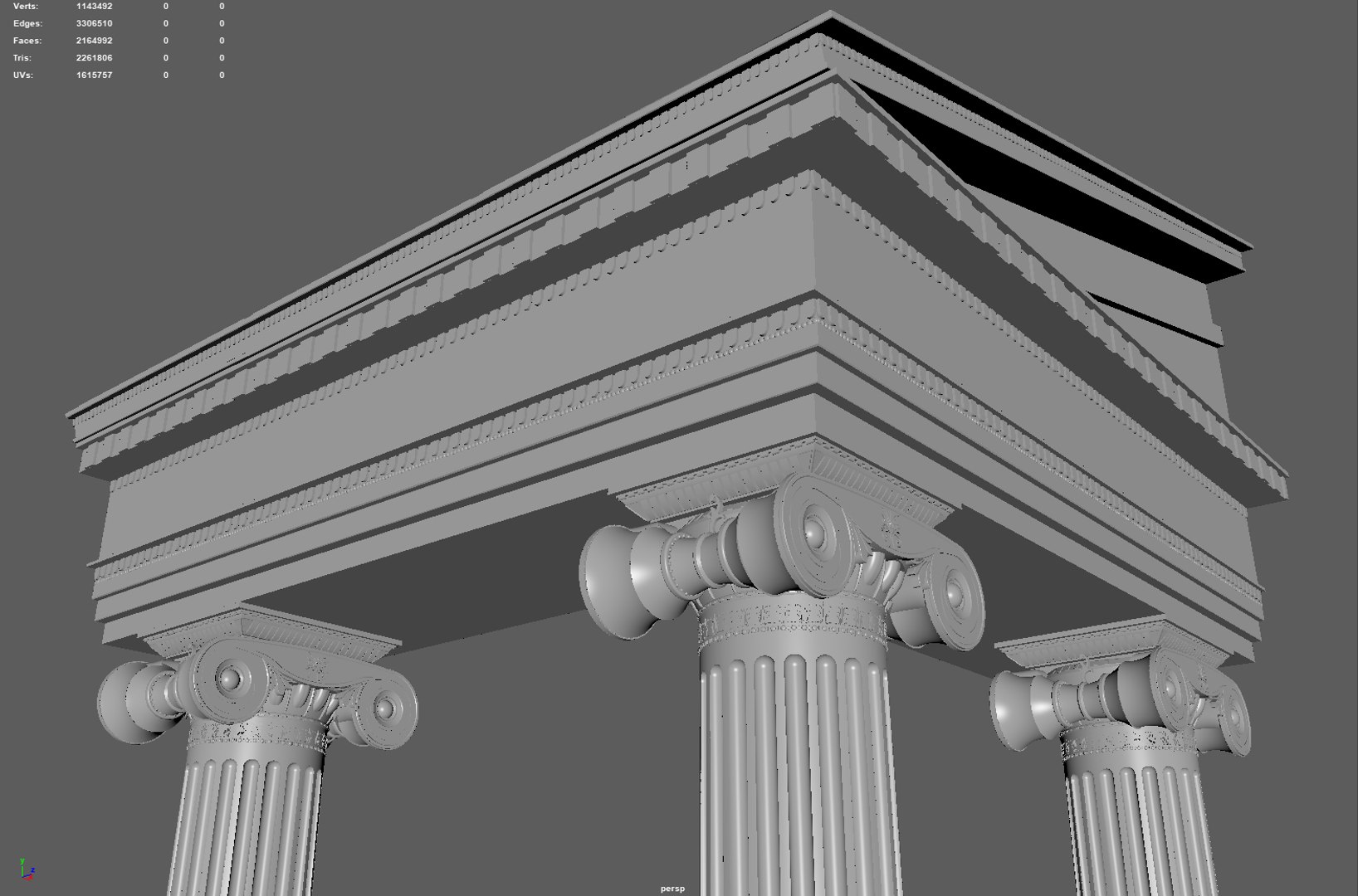 Ancient Ionic Columns Ruins - 3D Printable Model 3D Model - TurboSquid 2367876