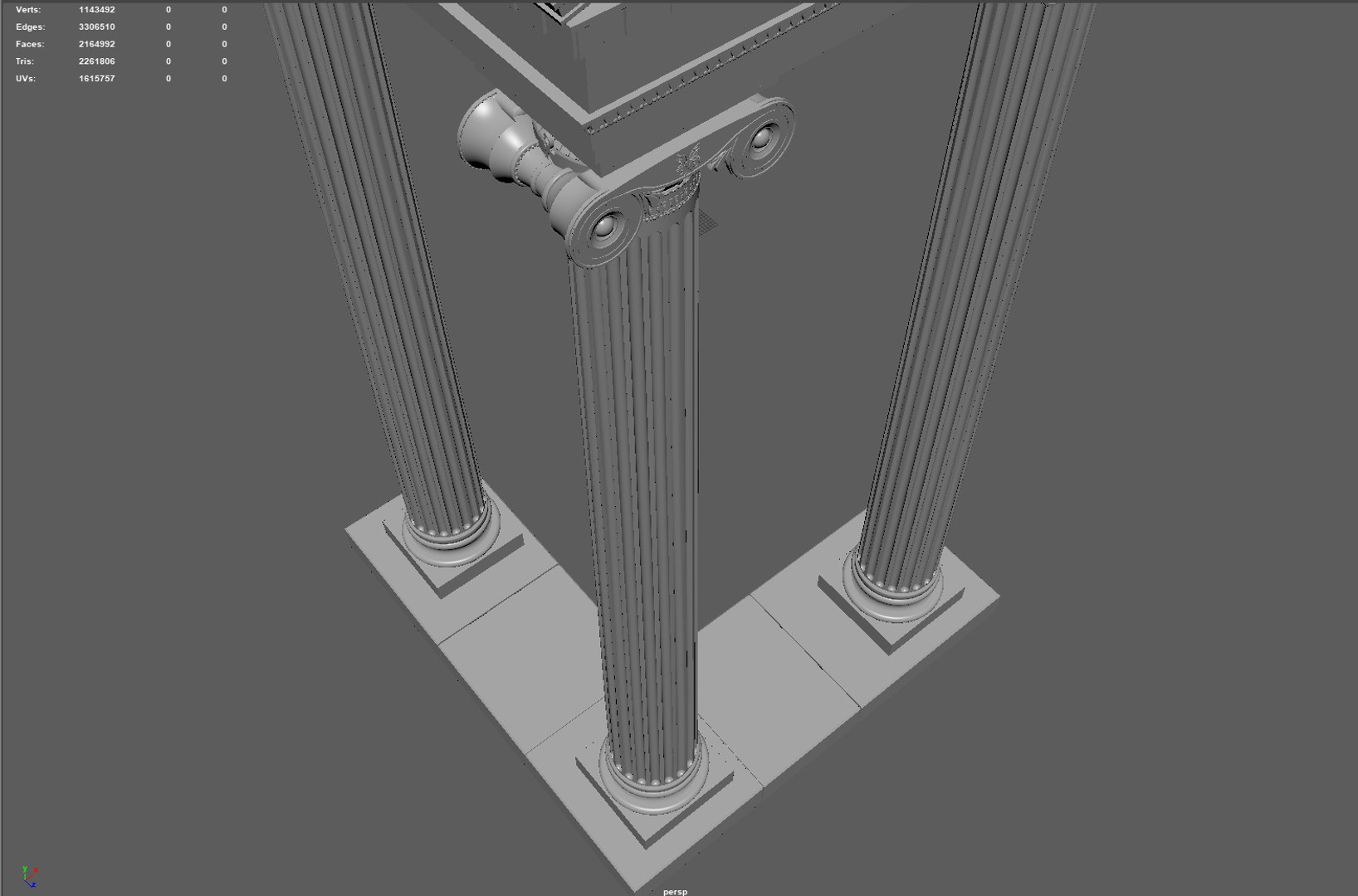 Ancient Ionic Columns Ruins - 3D Printable Model 3D Model - TurboSquid 2367876