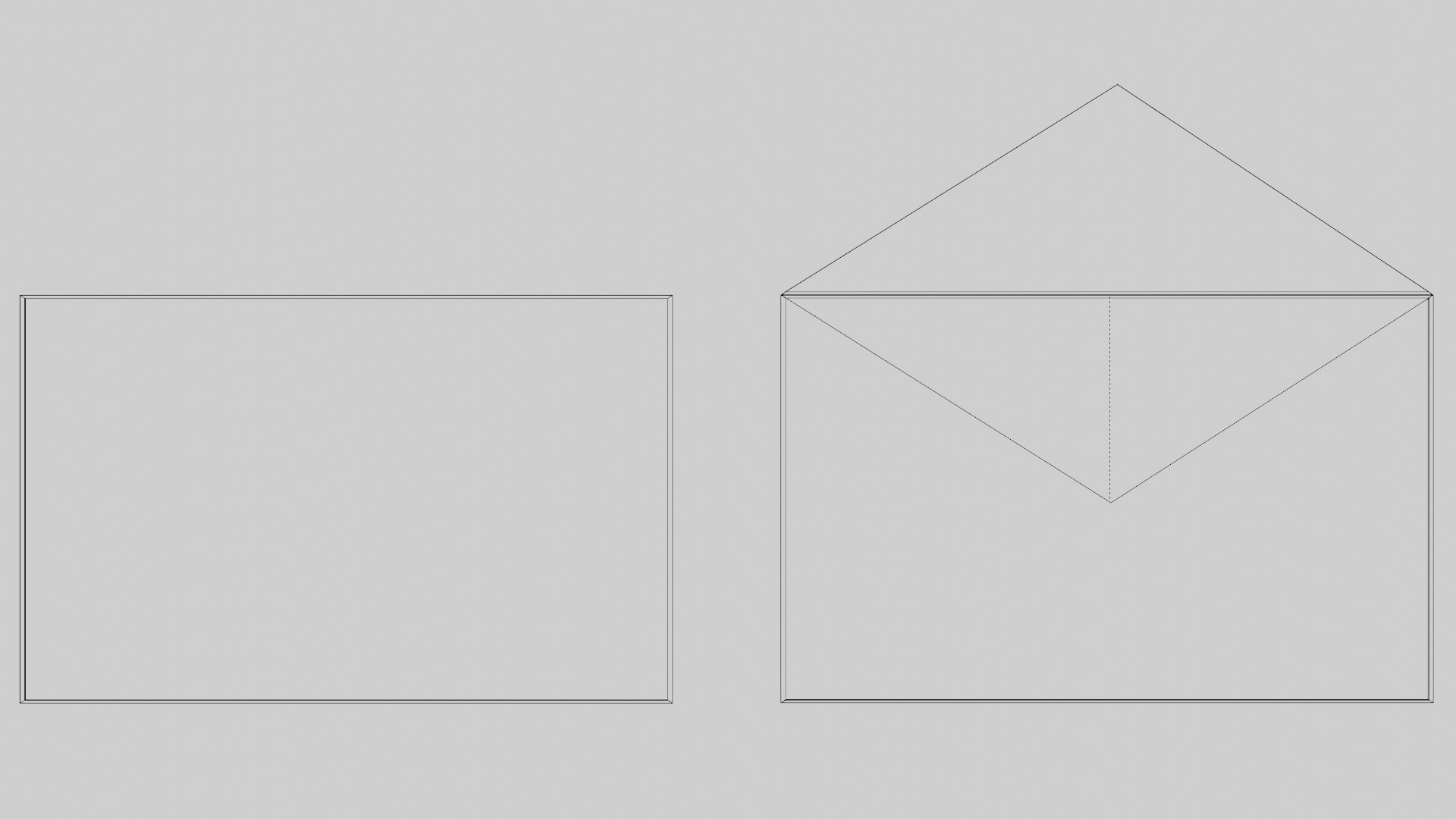 3D 7 different openable mail envelopes model - TurboSquid 1859119