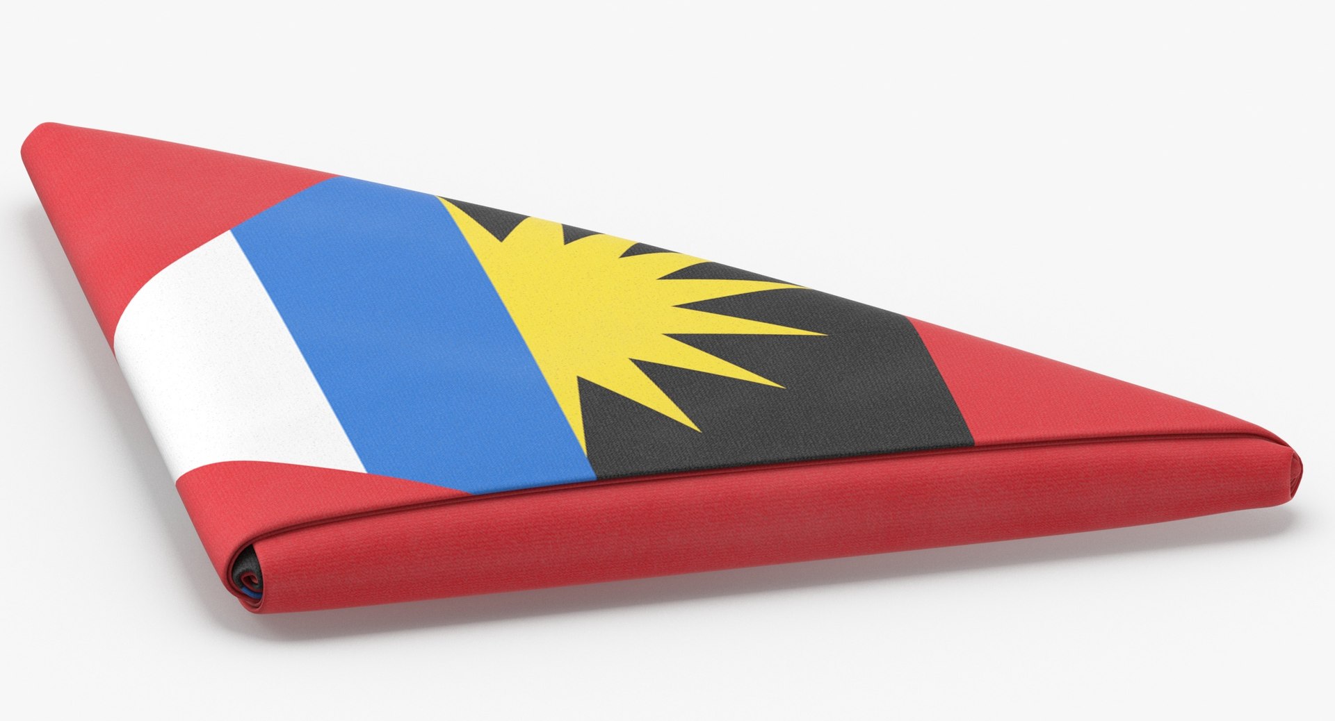 3D Flag Folded Triangle Antigua - TurboSquid 1573515