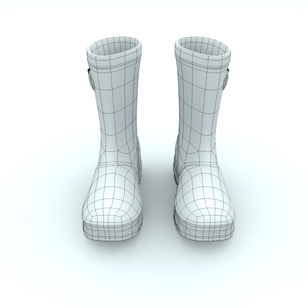 3D Yellow Boots Buckles - TurboSquid 1384797