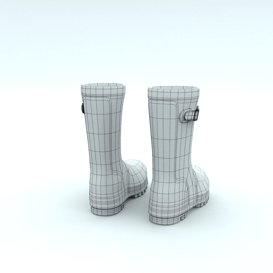 3D Yellow Boots Buckles - TurboSquid 1384797