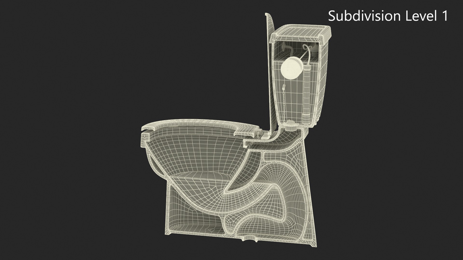 3D Cutaway Toilet Model Model - TurboSquid 2328720