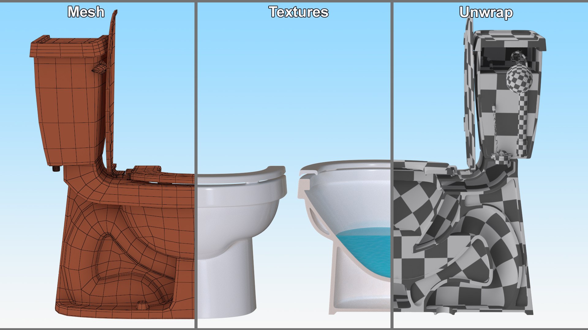 3D Cutaway Toilet Model Model - TurboSquid 2328720