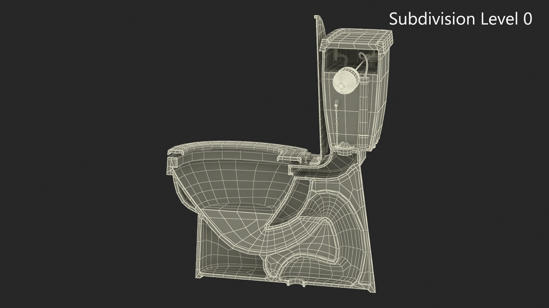 3D Cutaway Toilet Model Model - TurboSquid 2328720