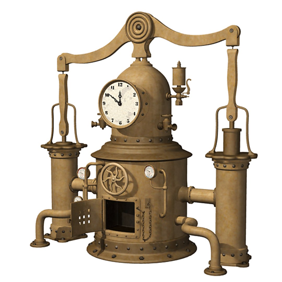 3d Steam Clock