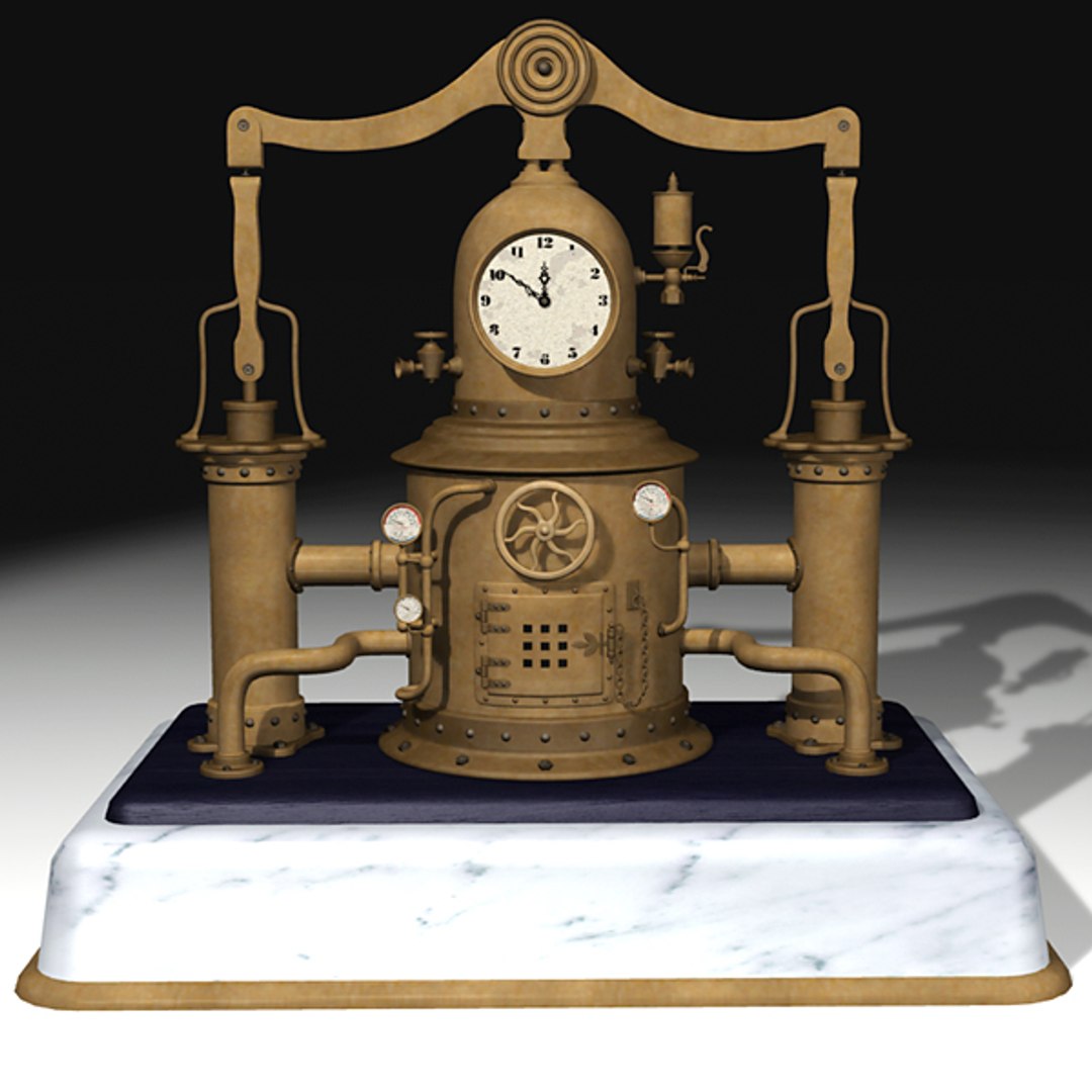 3d Steam Clock