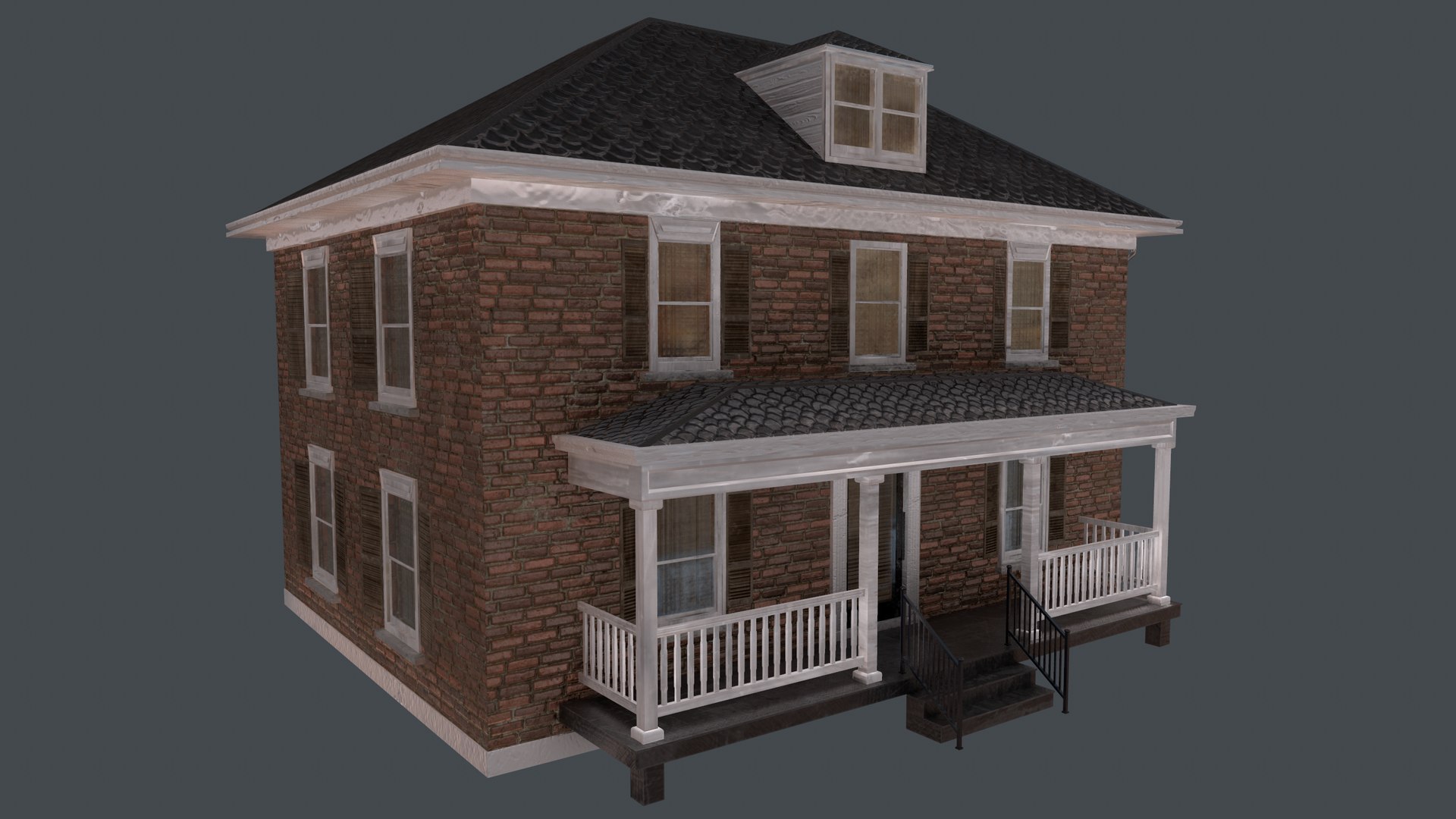 Brick House 3D Model - TurboSquid 1932066