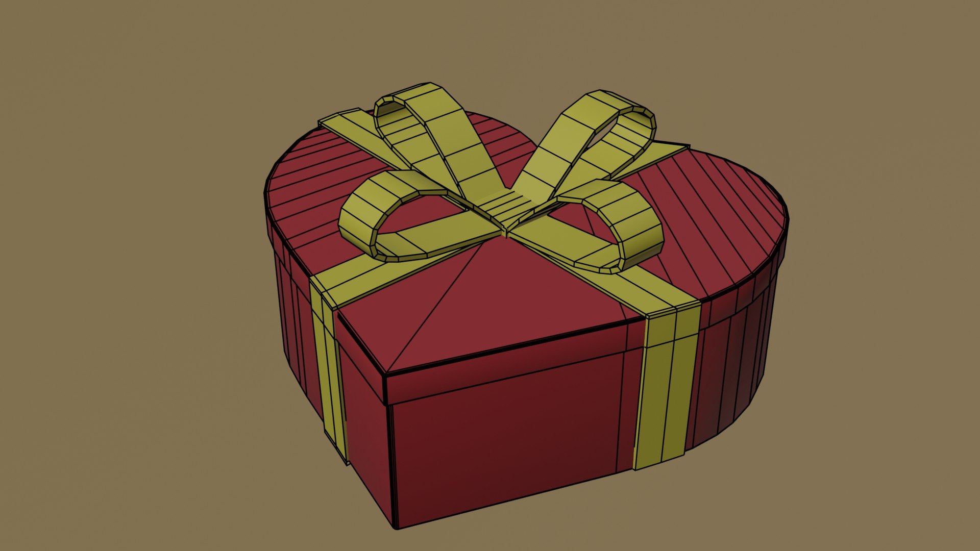 3D Model Cartoon Gift Box - TurboSquid 1671881