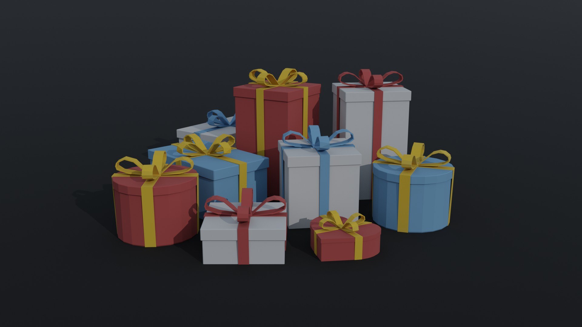 3D Model Cartoon Gift Box - TurboSquid 1671881