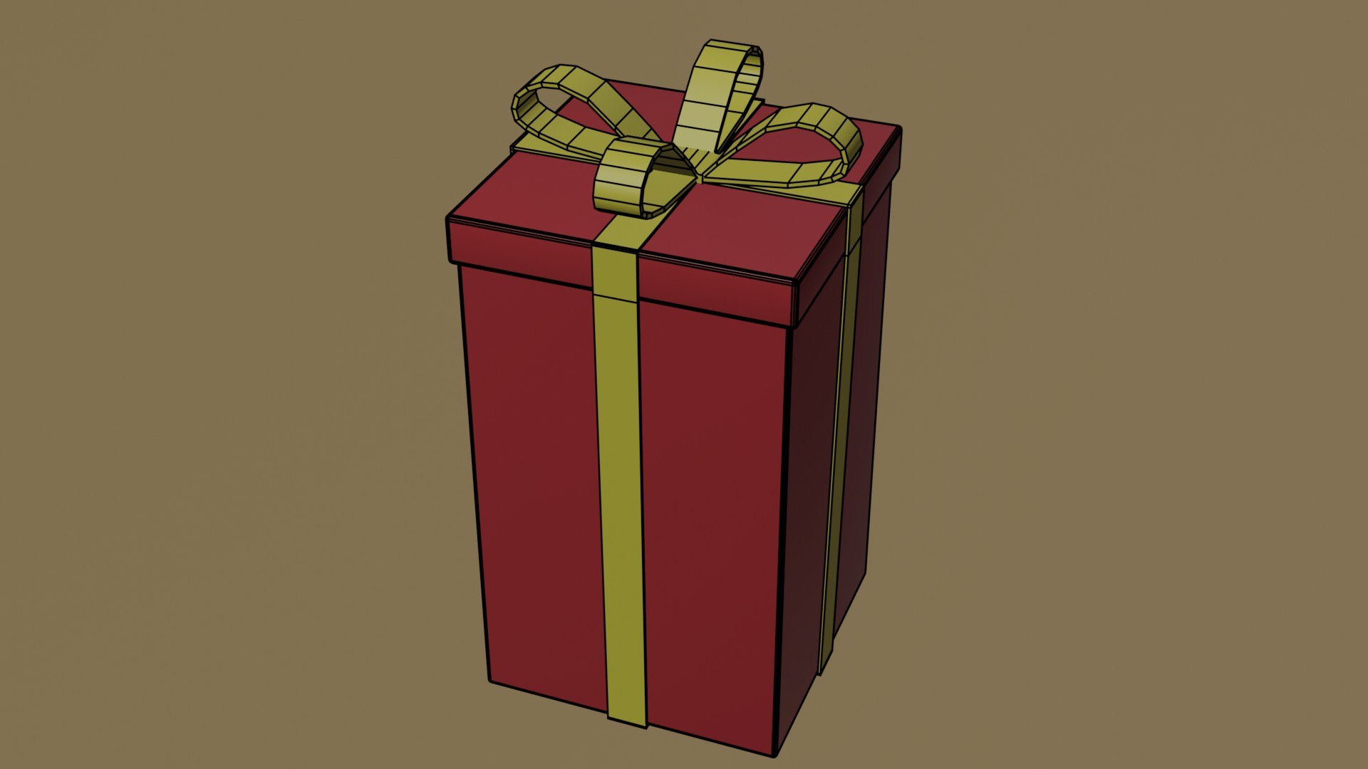 3D Model Cartoon Gift Box - TurboSquid 1671881