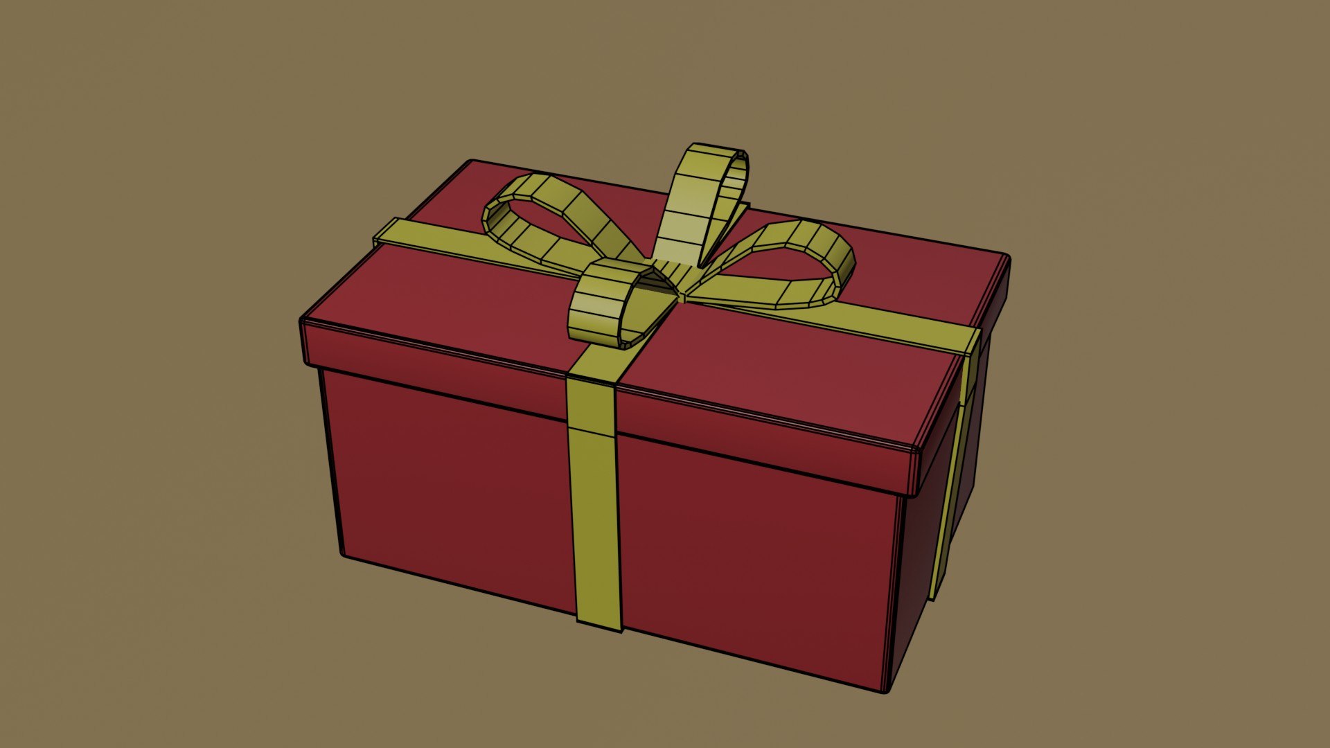 3D Model Cartoon Gift Box - TurboSquid 1671881